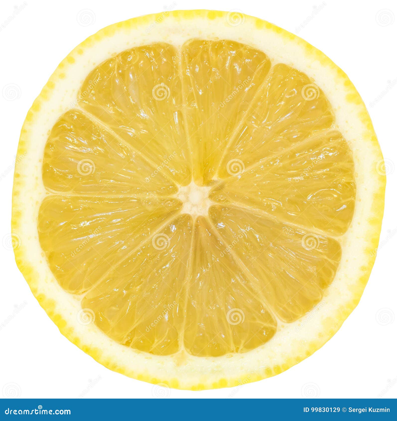 Slice of lemon stock image. Image of natural, refreshment - 99830129