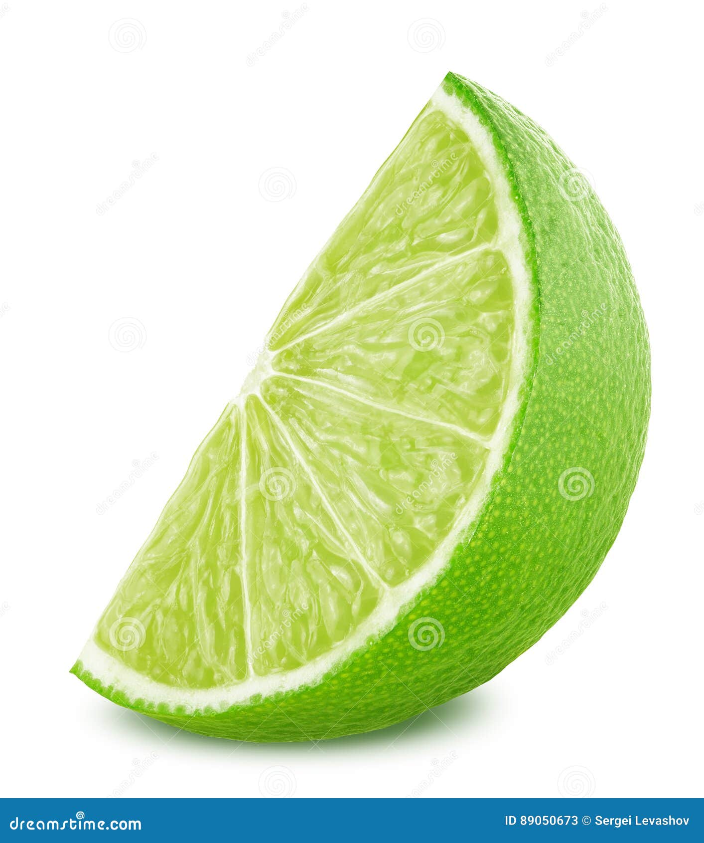Slice of Lime Isolated on White Background Stock Image - Image of ...