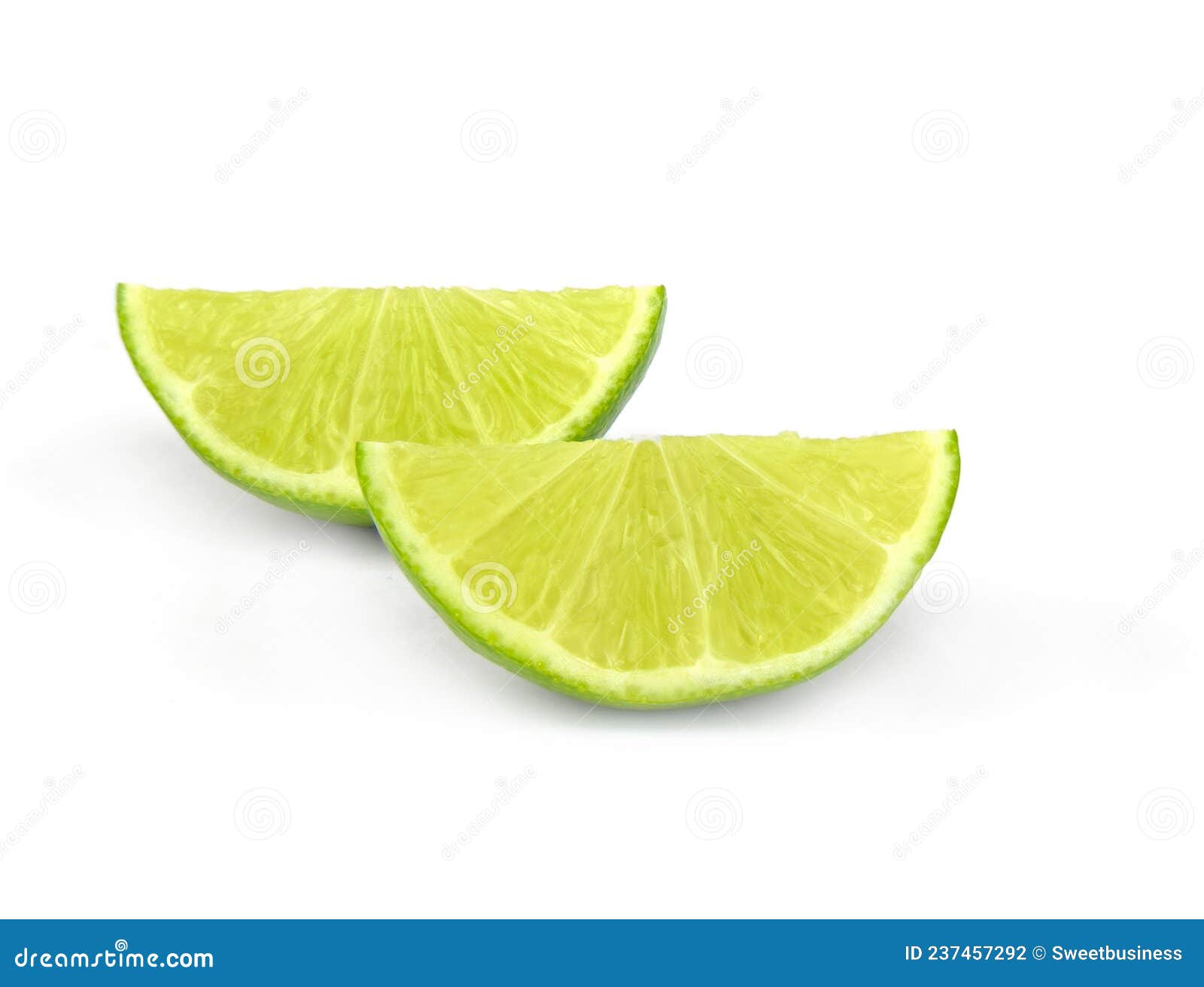 Slice and Lime Isolated on a White Cutout Stock Photo - Image of sliced ...
