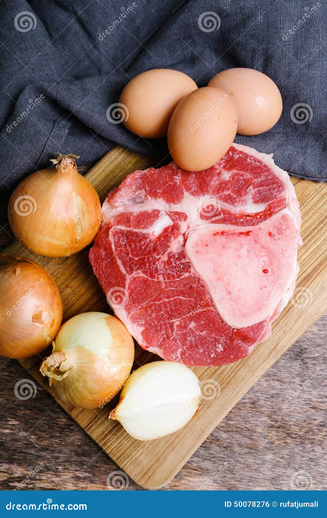 Slice of meat stock photo. Image of meat, eggshell, details - 50078276