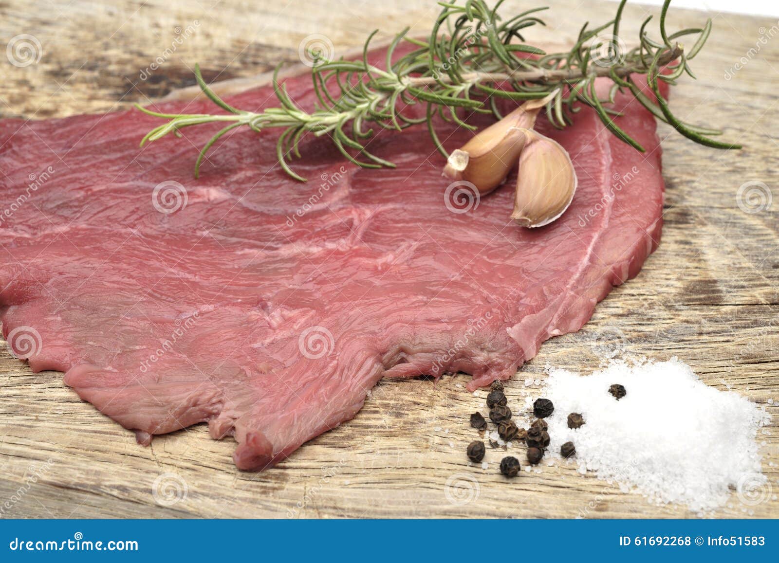 Slice of meat with herbs stock photo. Image of burgers - 61692268