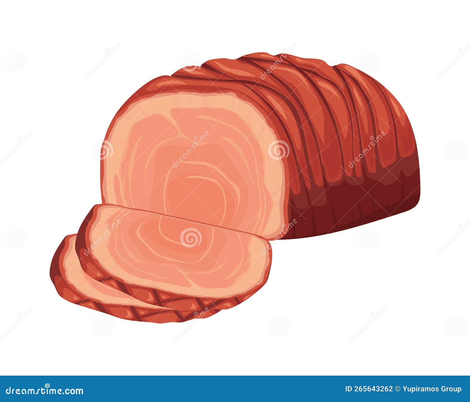 Slice meat icon stock vector. Illustration of cooking - 265643262