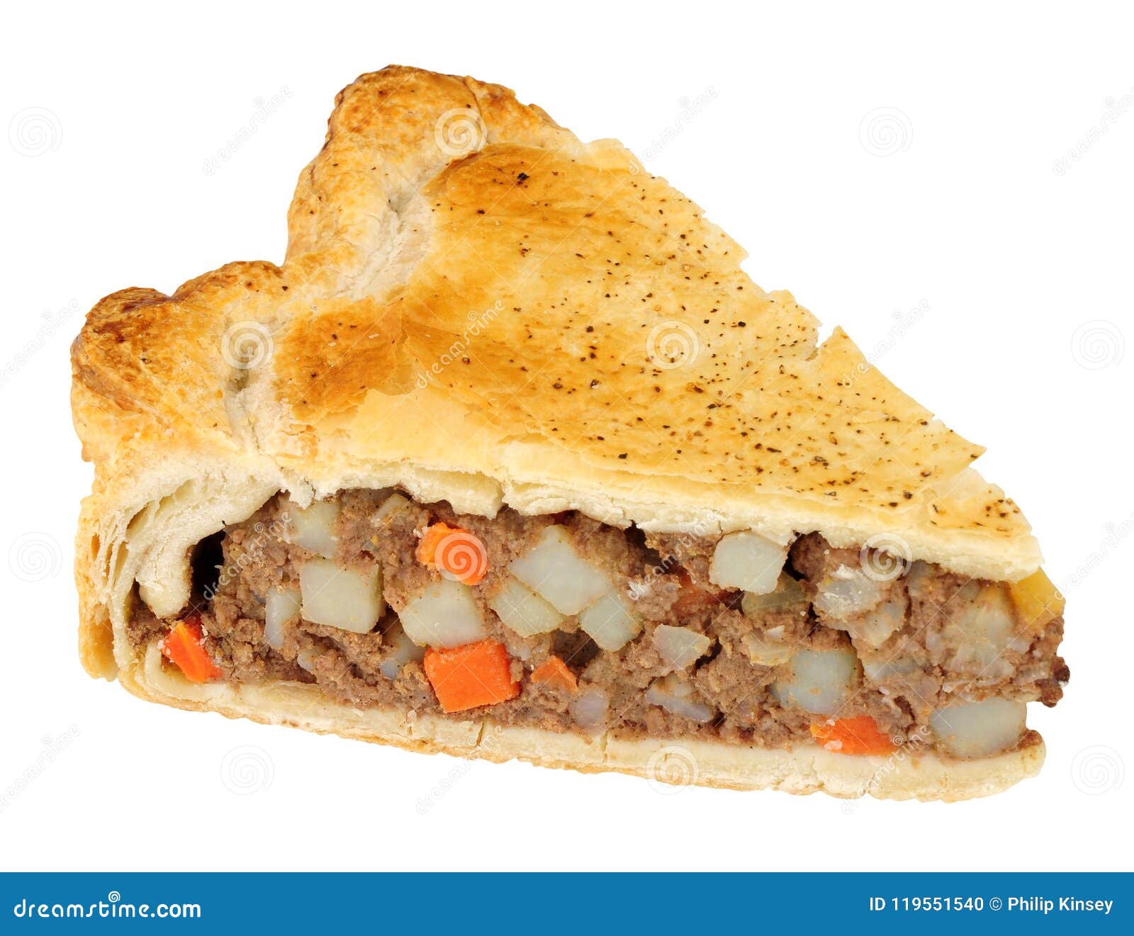 Slice of Meat and Vegetable Pie Stock Photo - Image of carrots, wedge ...