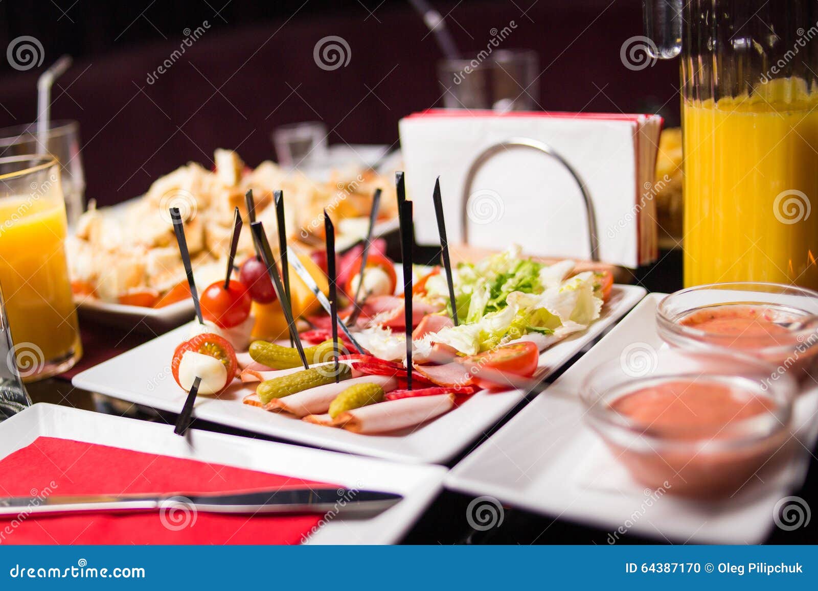 Slice meat with vegetables stock photo. Image of black - 64387170