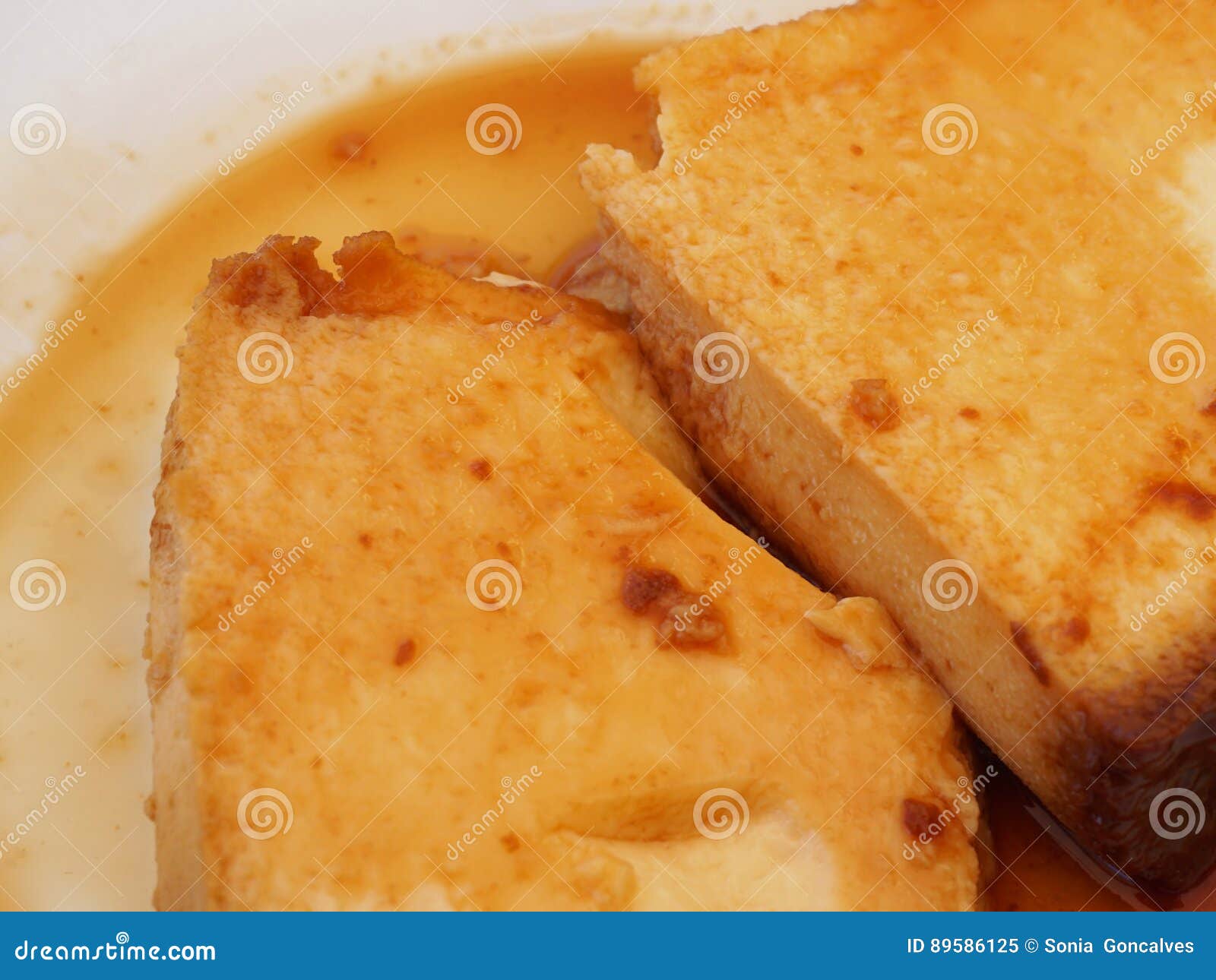 Slice of milk pudding stock image. Image of rustic, house - 89586125
