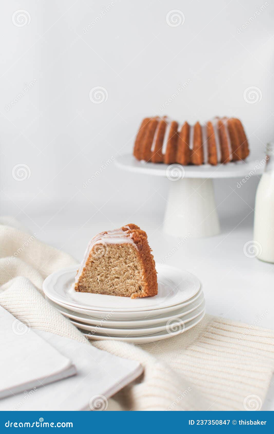 Mocha Pound Cake With Ganache Frosting Stock Image | CartoonDealer.com ...