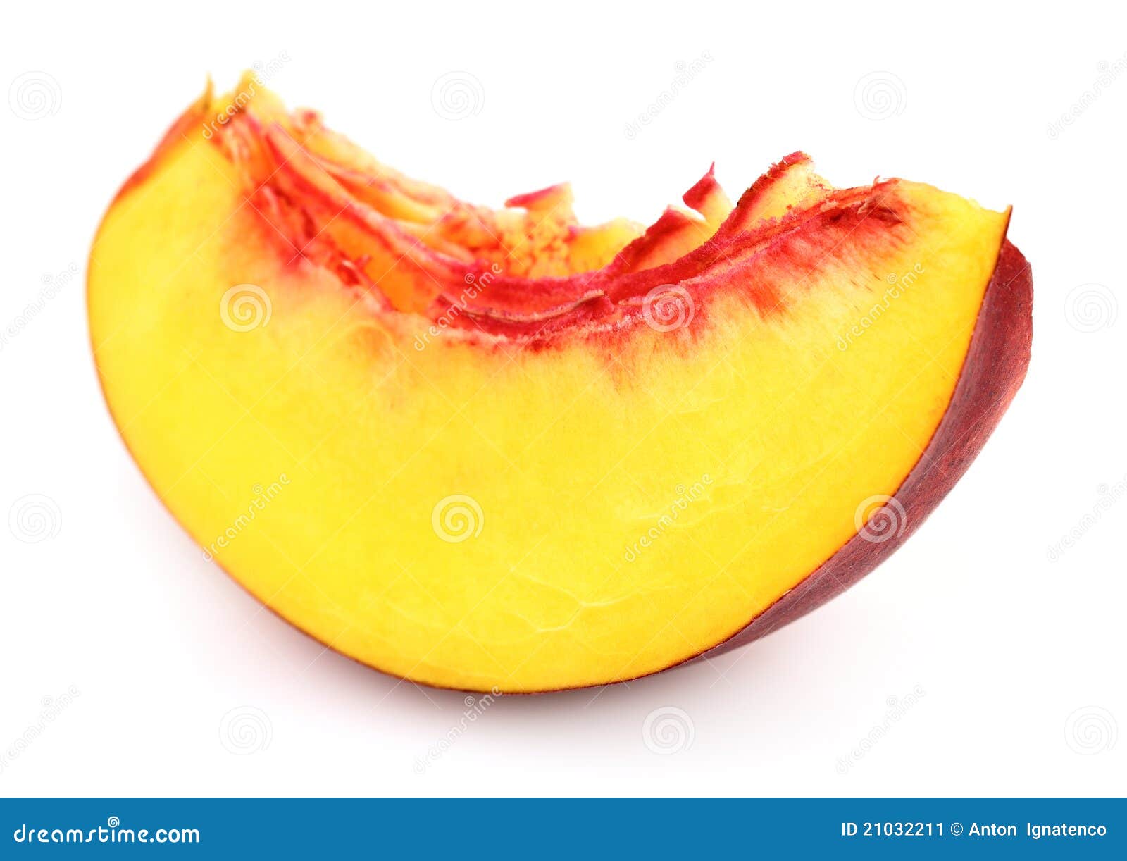 Slice of nectarine stock image. Image of closeup, fresh - 21032211