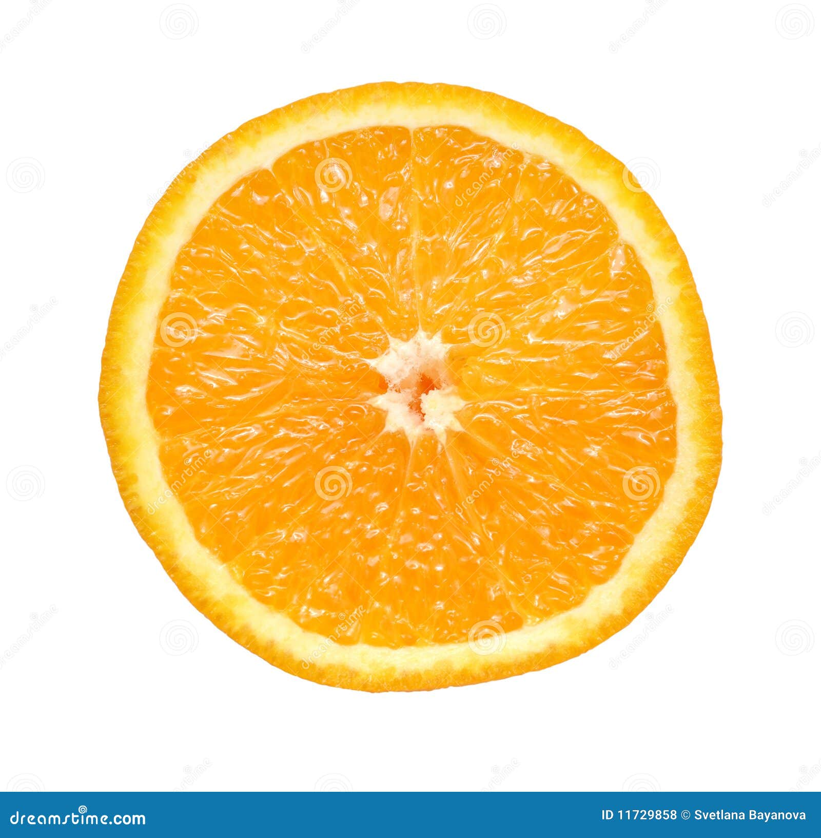 Slice of orange stock photo. Image of single, fruit, tasty - 11729858