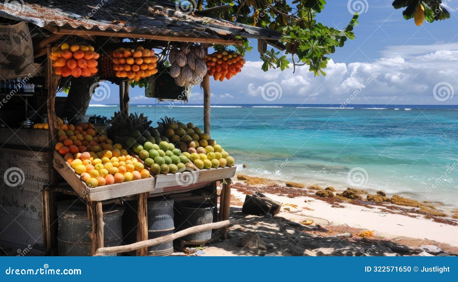 A Slice of Paradise at this Beach Fruit Stall Surrounded by Crystal ...