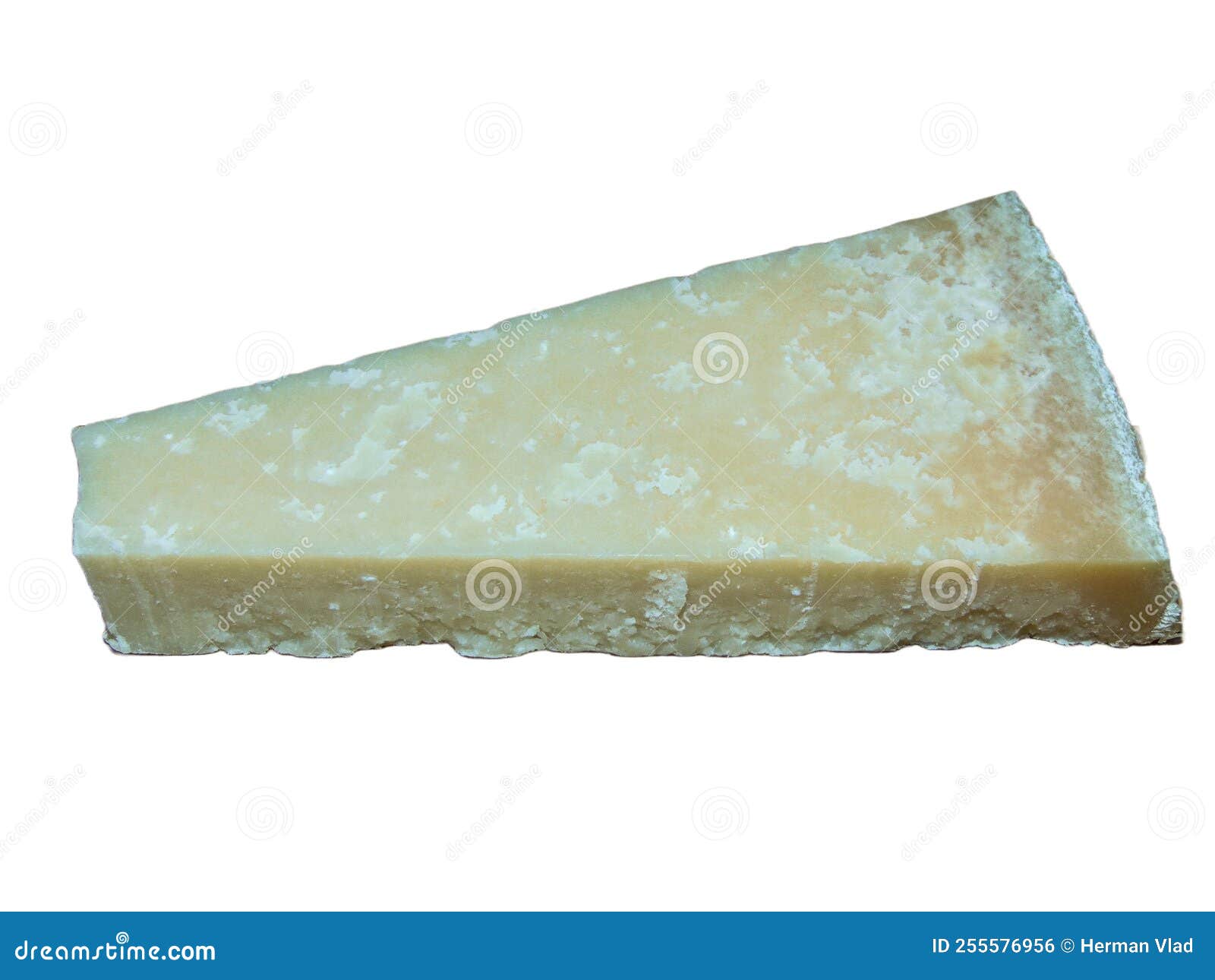 Slice of Parmesan Isolated on White Stock Photo - Image of close, focus ...