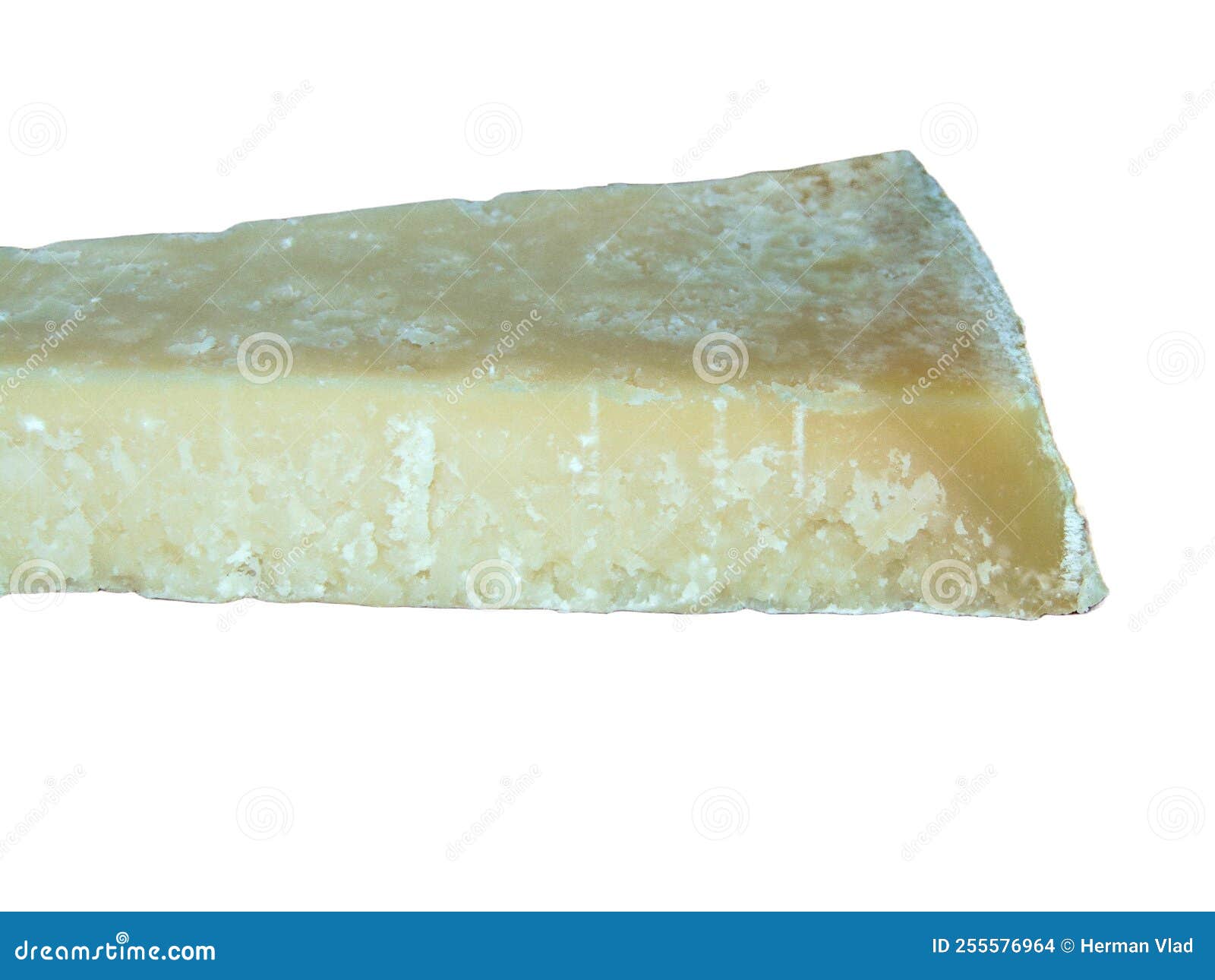 Slice of Parmesan Isolated on White Stock Photo - Image of wooden, food ...
