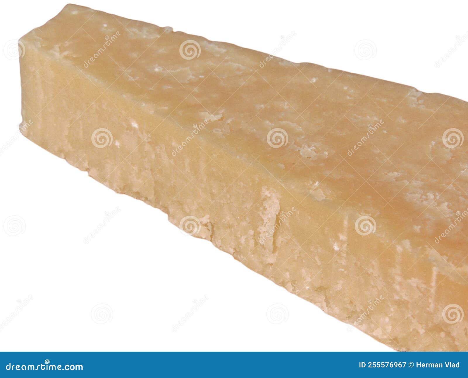 Slice of Parmesan Isolated on White Stock Image - Image of parmesan ...