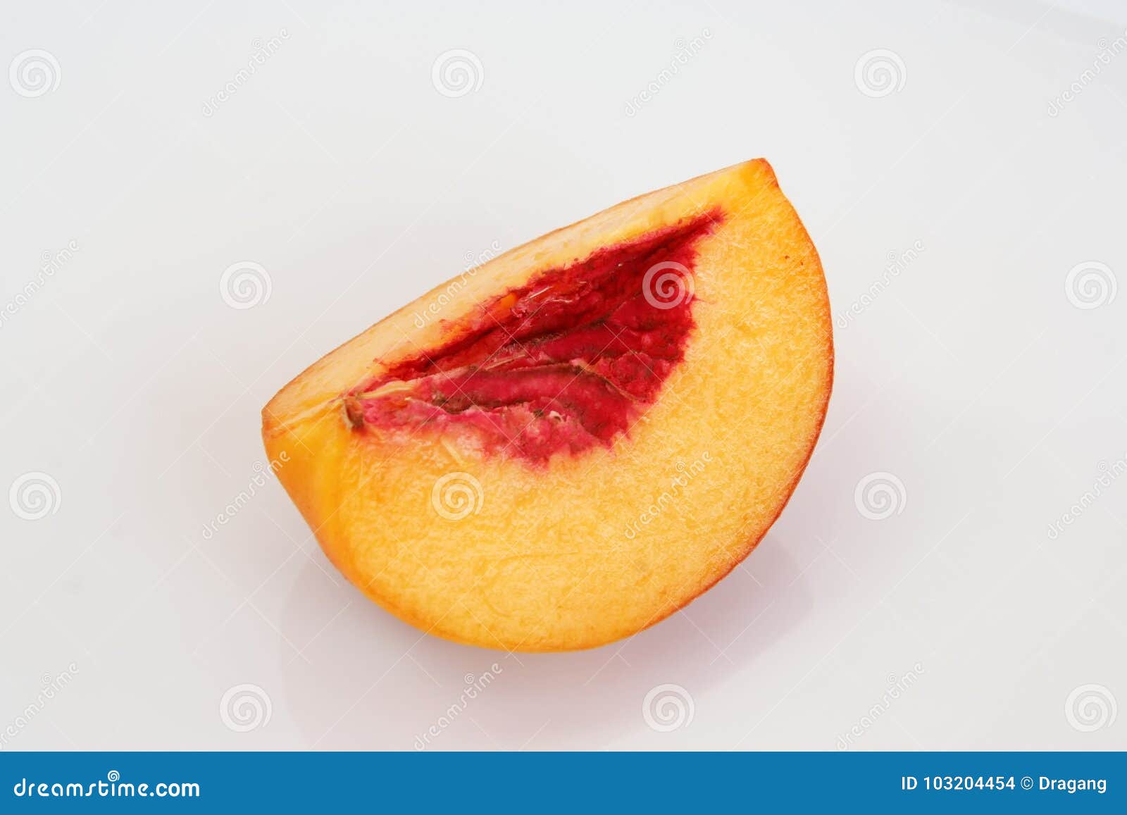 Peach Slice. Slice of Peach. Stock Photo - Image of organic, healthy ...