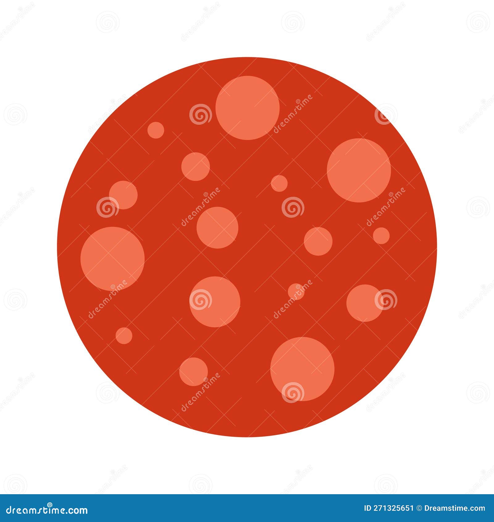Slice of Pepperoni Flat Illustration Ingredient for Pizza Stock Vector ...