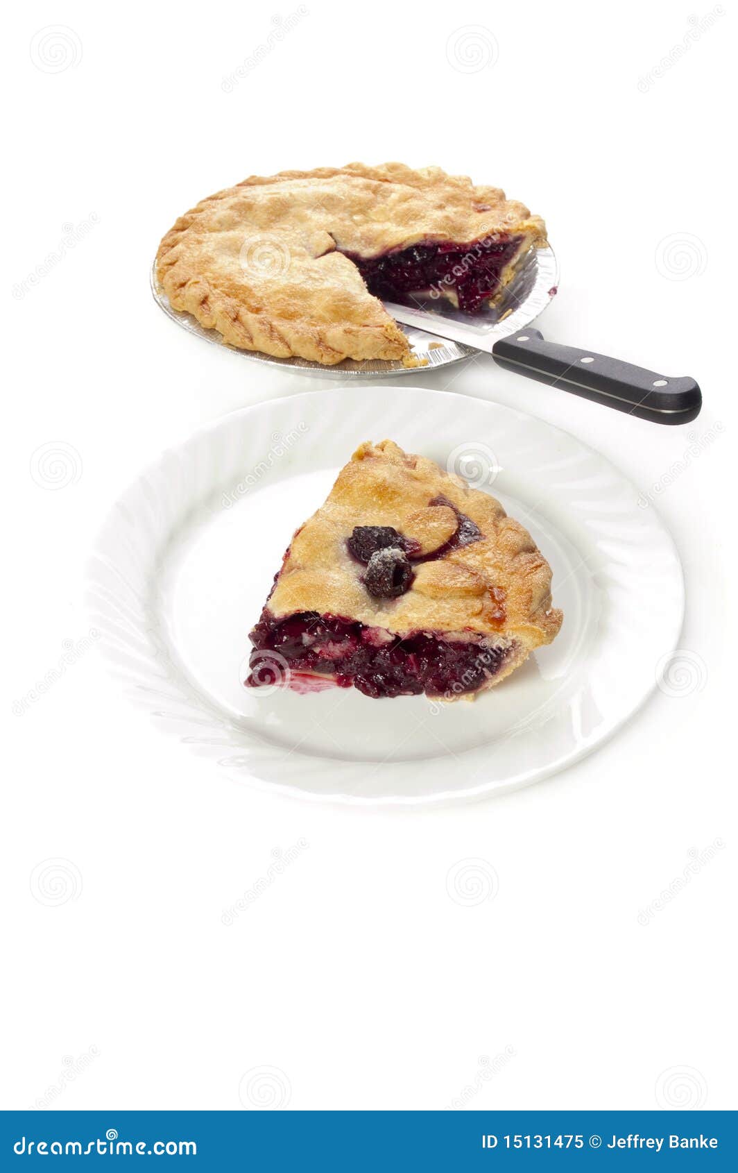 Slice of pie stock image. Image of knife, cutting, pastry - 15131475