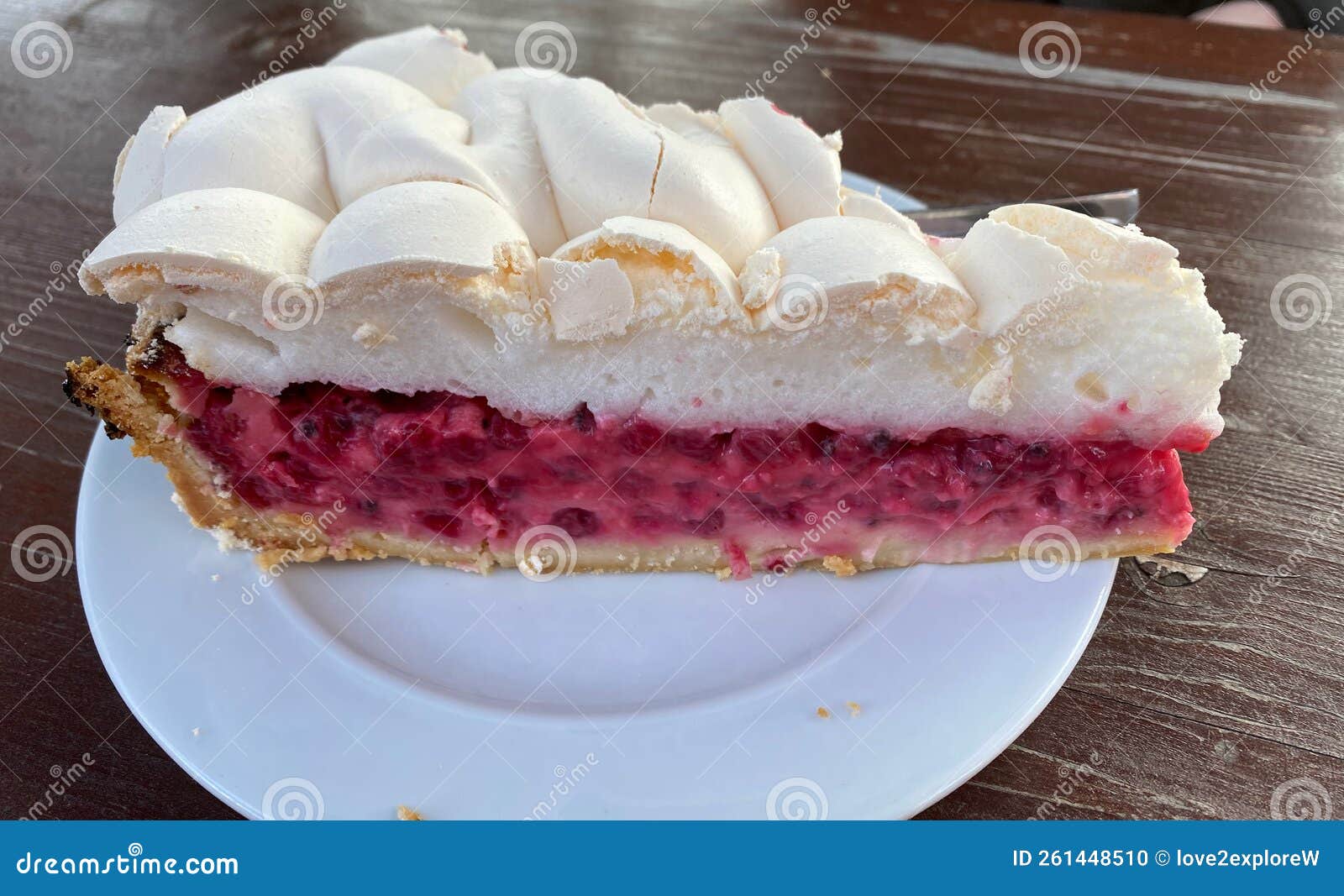 Slice of pie stock photo. Image of icing, cuisine, baking - 261448510