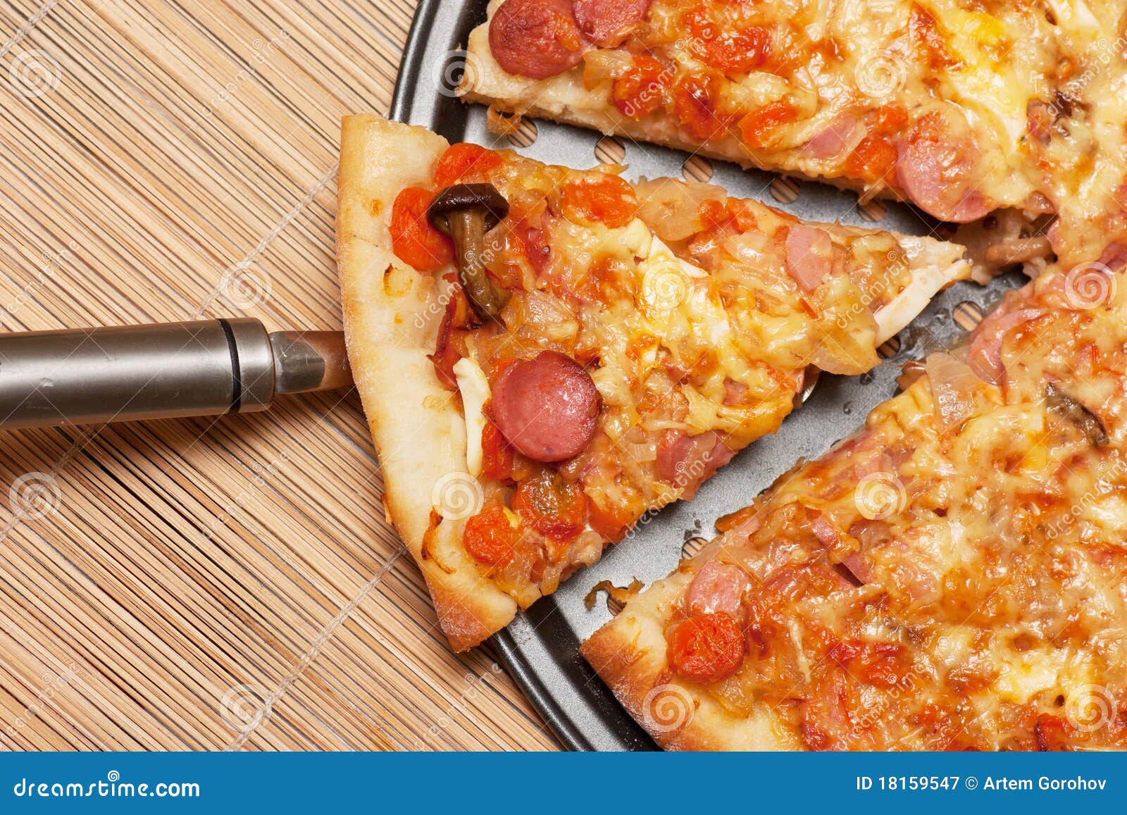 A slice of pizza stock image. Image of delivering, pepperoni - 18159547