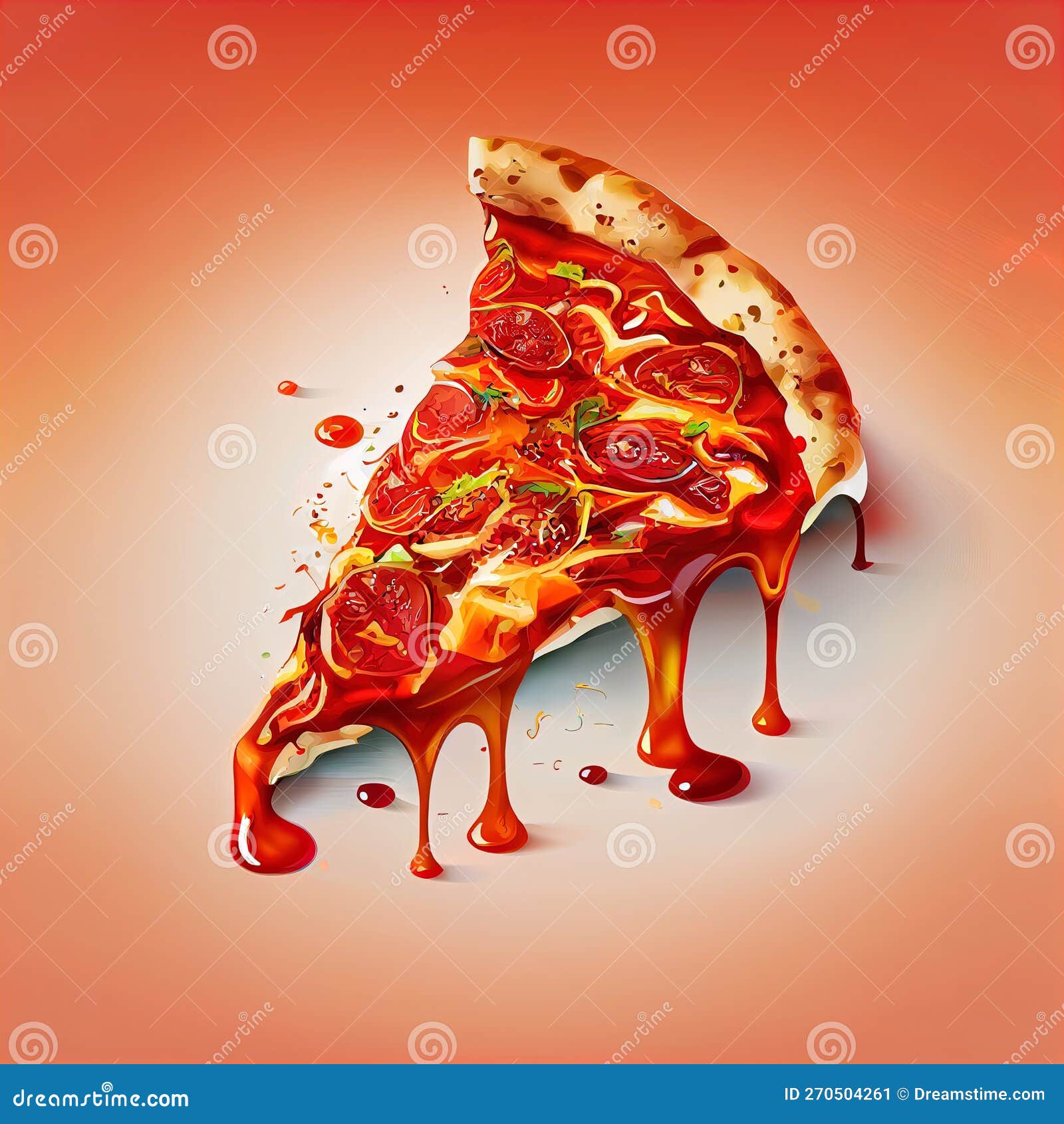 Pizza Car Dripping Cheese Original Pizza Delivery Logo Cartoon Vector ...