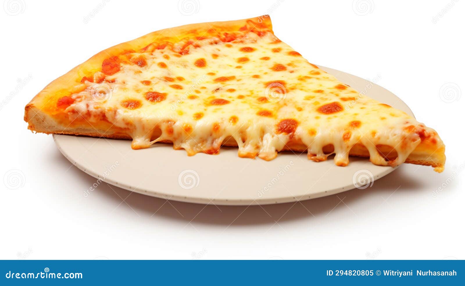 A Slice of Pizza with Stretchy Cheese. Generative Ai Stock Image ...