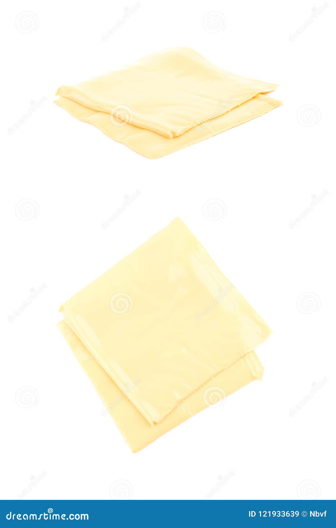 Slice of Processed Cheese Isolated Stock Image - Image of shot ...