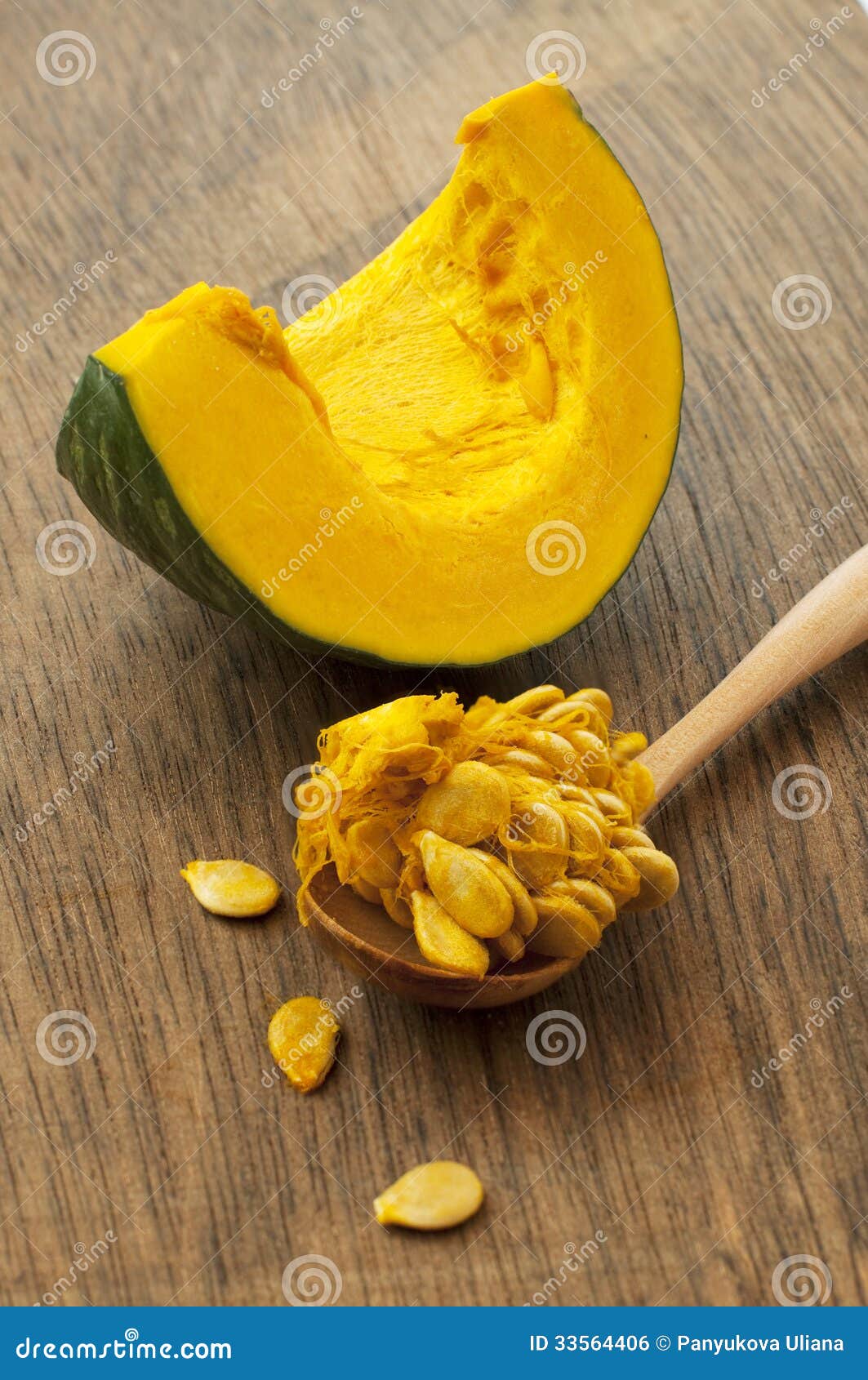 Slice of pumpkin stock photo. Image of nutrition, spoon - 33564406