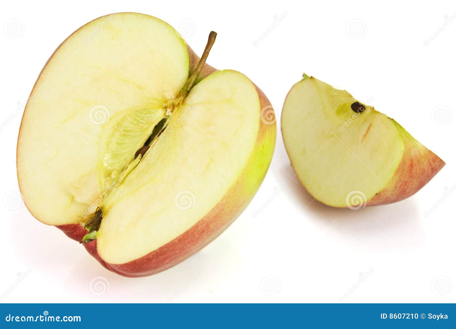 Slice of Red apple stock photo. Image of slice, agriculture - 8607210