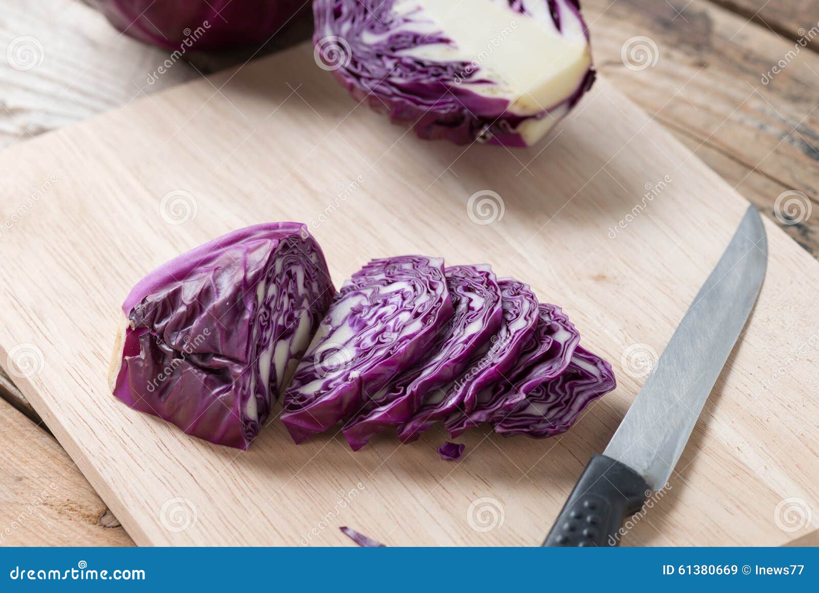 Slice of red cabbage. stock image. Image of meal, natural - 61380669