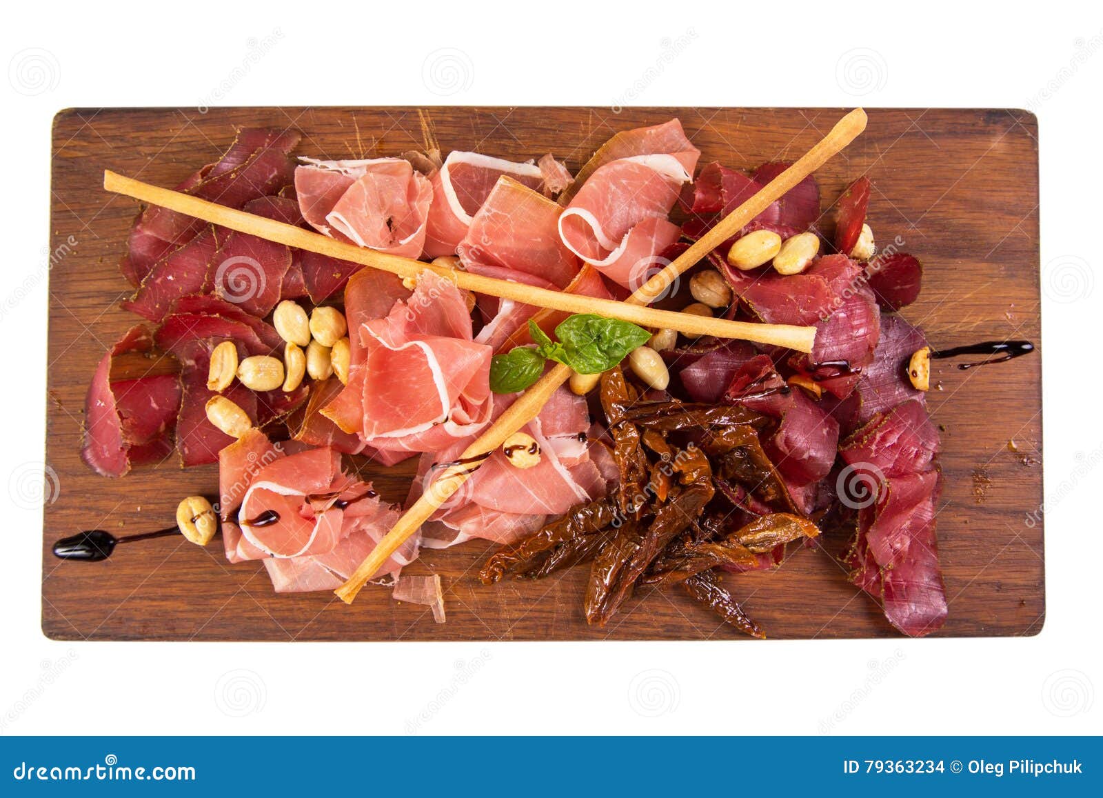 Slice of red meat stock photo. Image of green, appetizer - 79363234