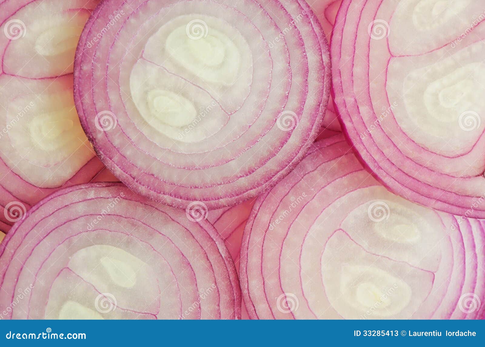 Slice of red onion, stock image. Image of flavoring, circular - 33285413
