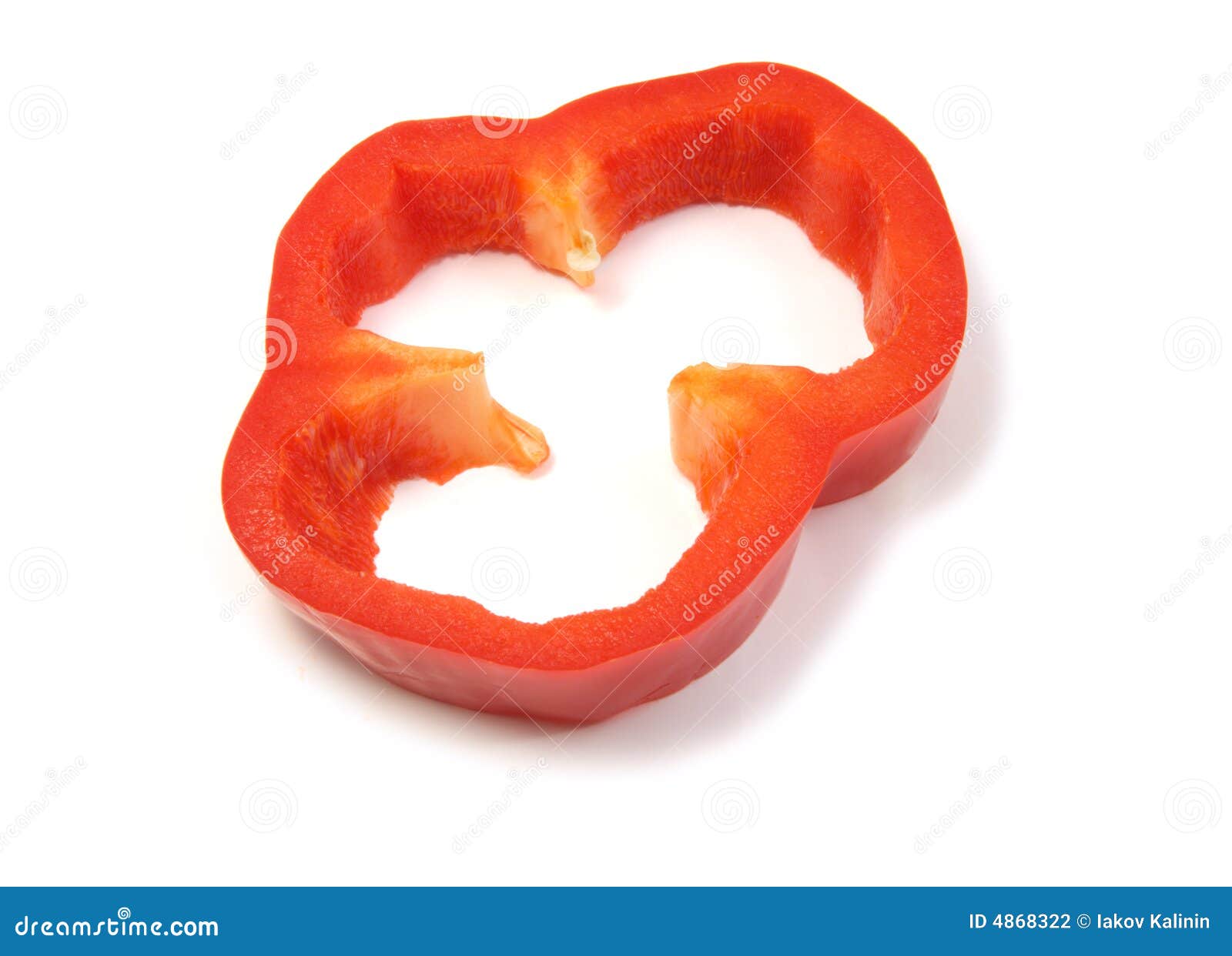 Slice of red pepper stock photo. Image of bright, meal - 4868322