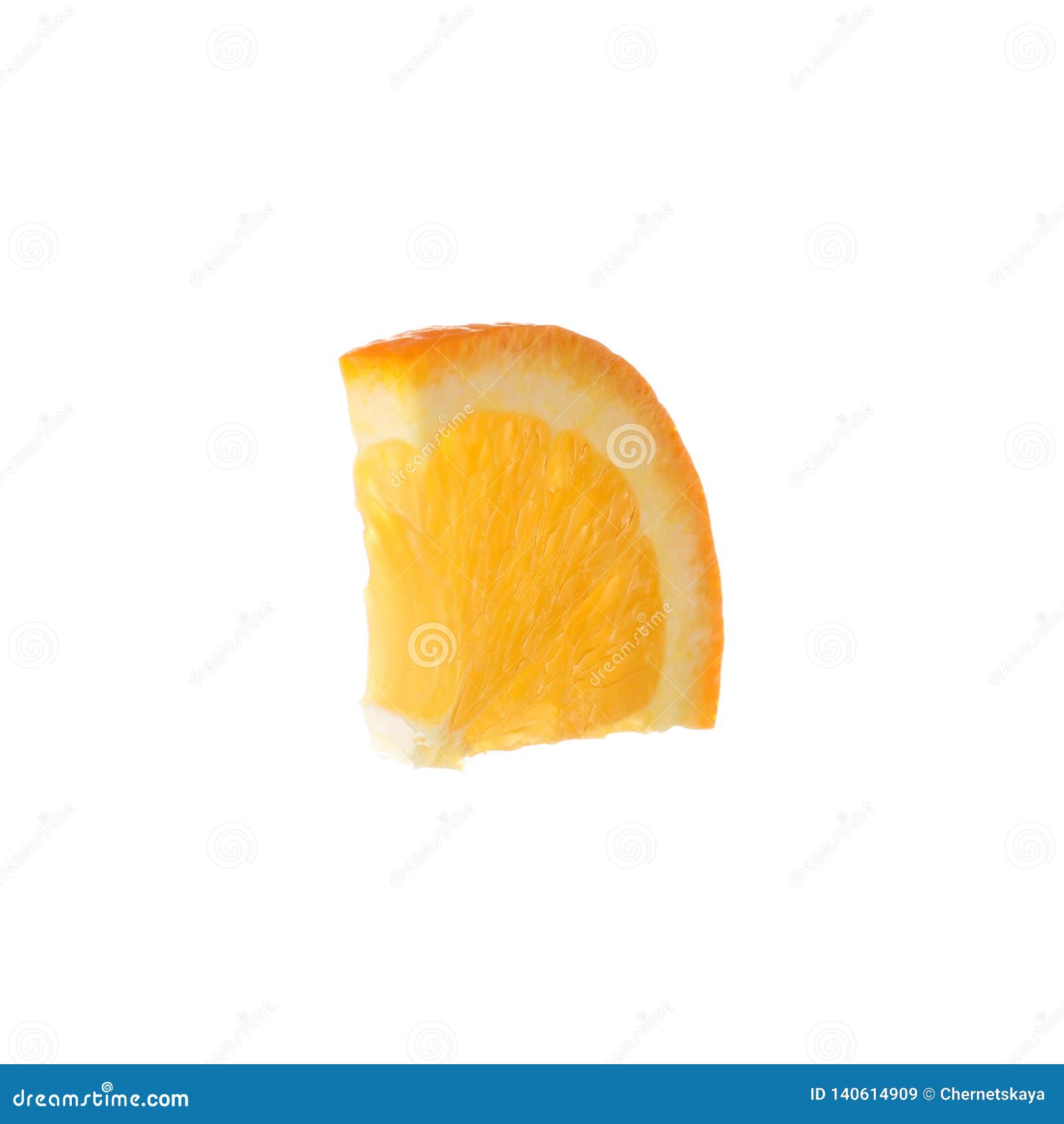 Slice of Ripe Orange Isolated Stock Image - Image of juicy, dietary ...