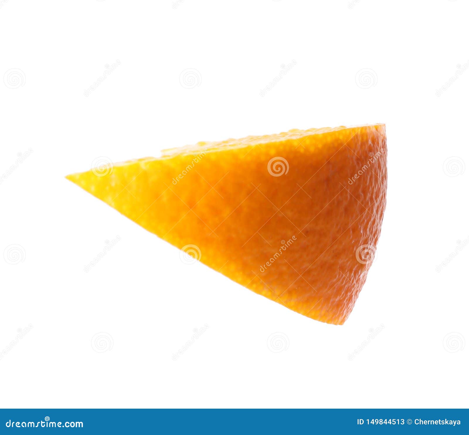 Slice of Ripe Orange on White Stock Image - Image of healthy, nutrition ...