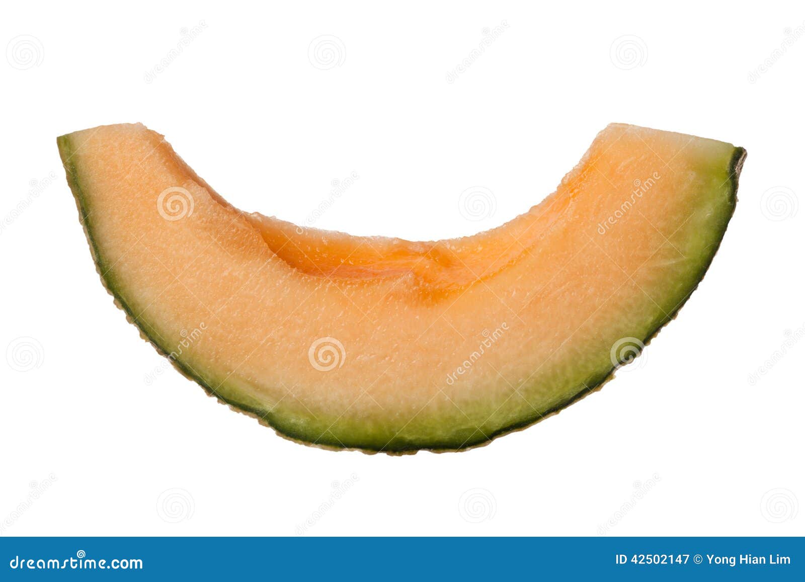Slice of rockmelon stock image. Image of isolated, cantaloupe - 42502147