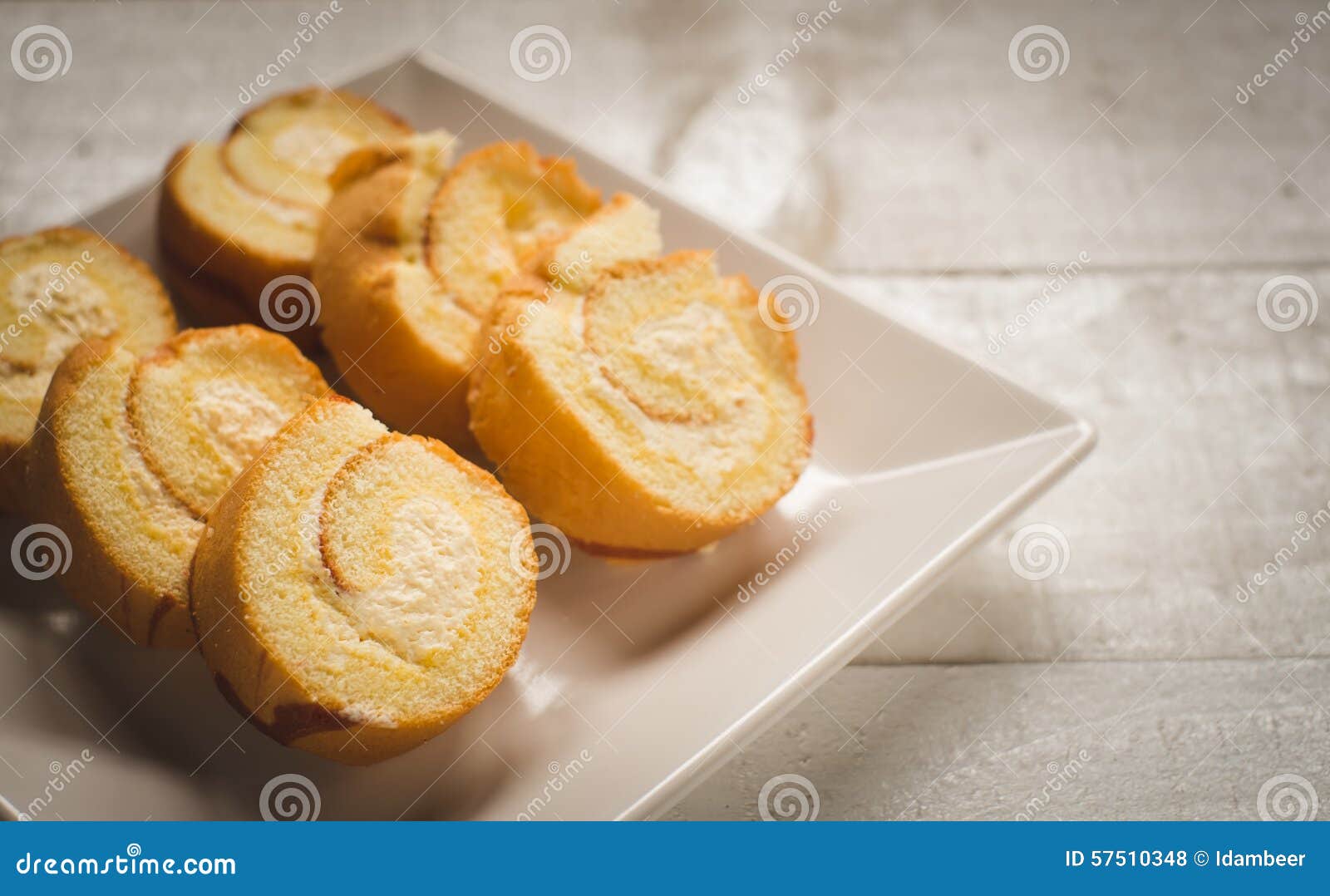 Slice roll cake stock photo. Image of slice, pastry, closeup - 57510348