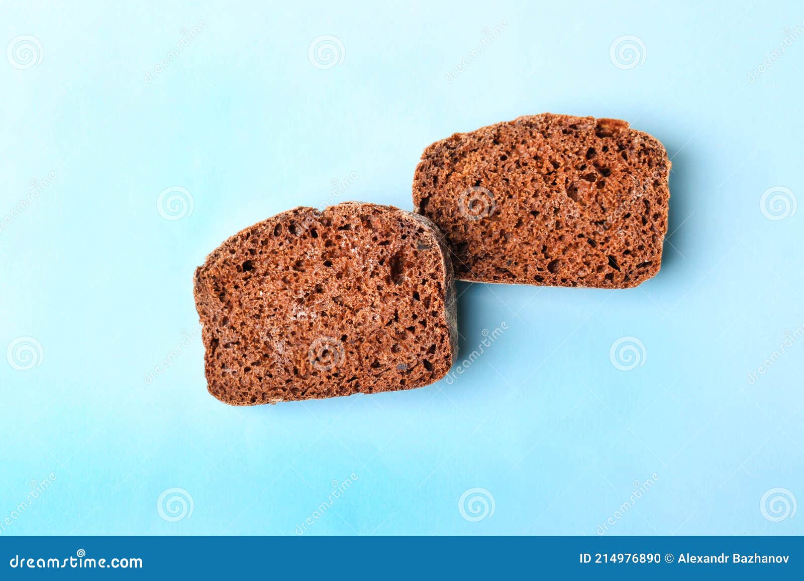 Slice of rye bread stock photo. Image of health, black - 214976890