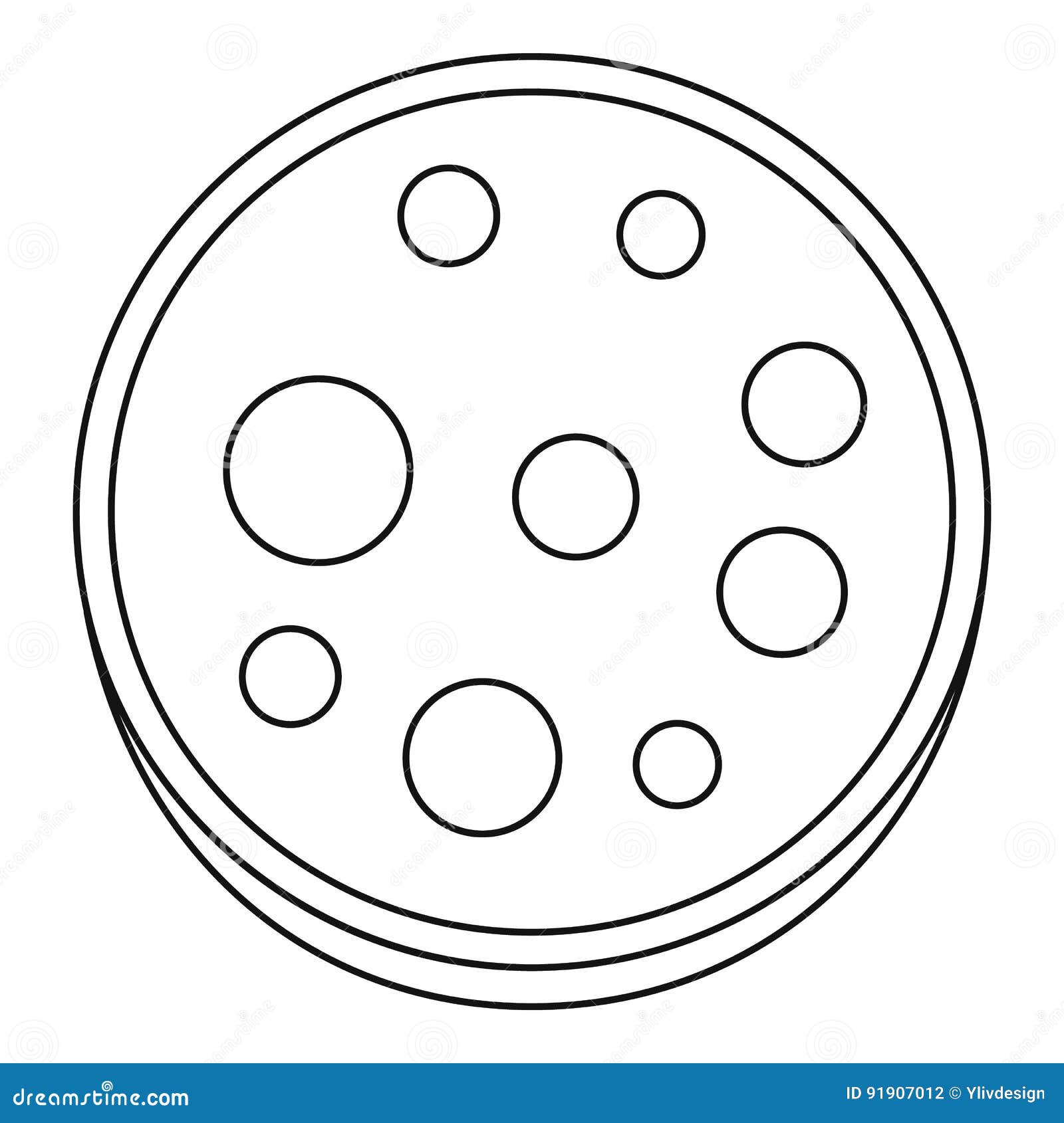 Salami Coloring Page Sketch Coloring Page