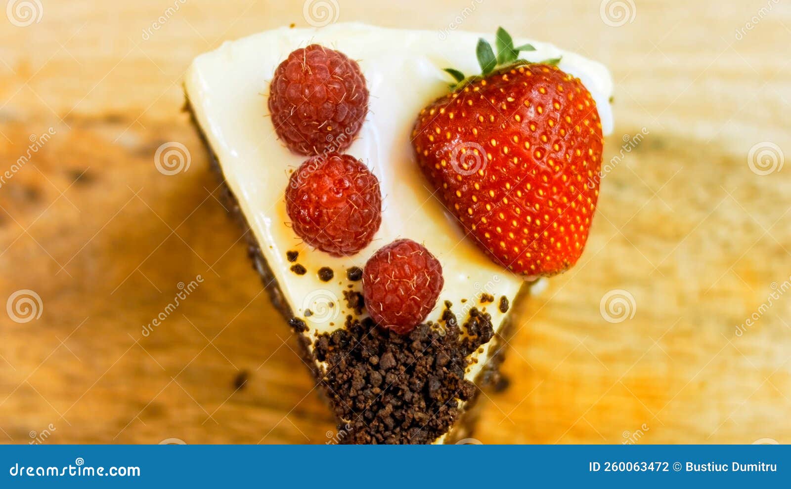 A Slice of Strawberry and Raspberry Cake and Slices Pressed with ...