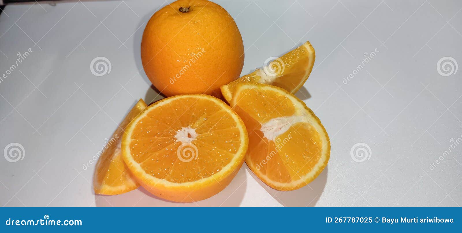 Slice of Sunkist Fruits Isolated on White Background, Fresh Sunkist ...