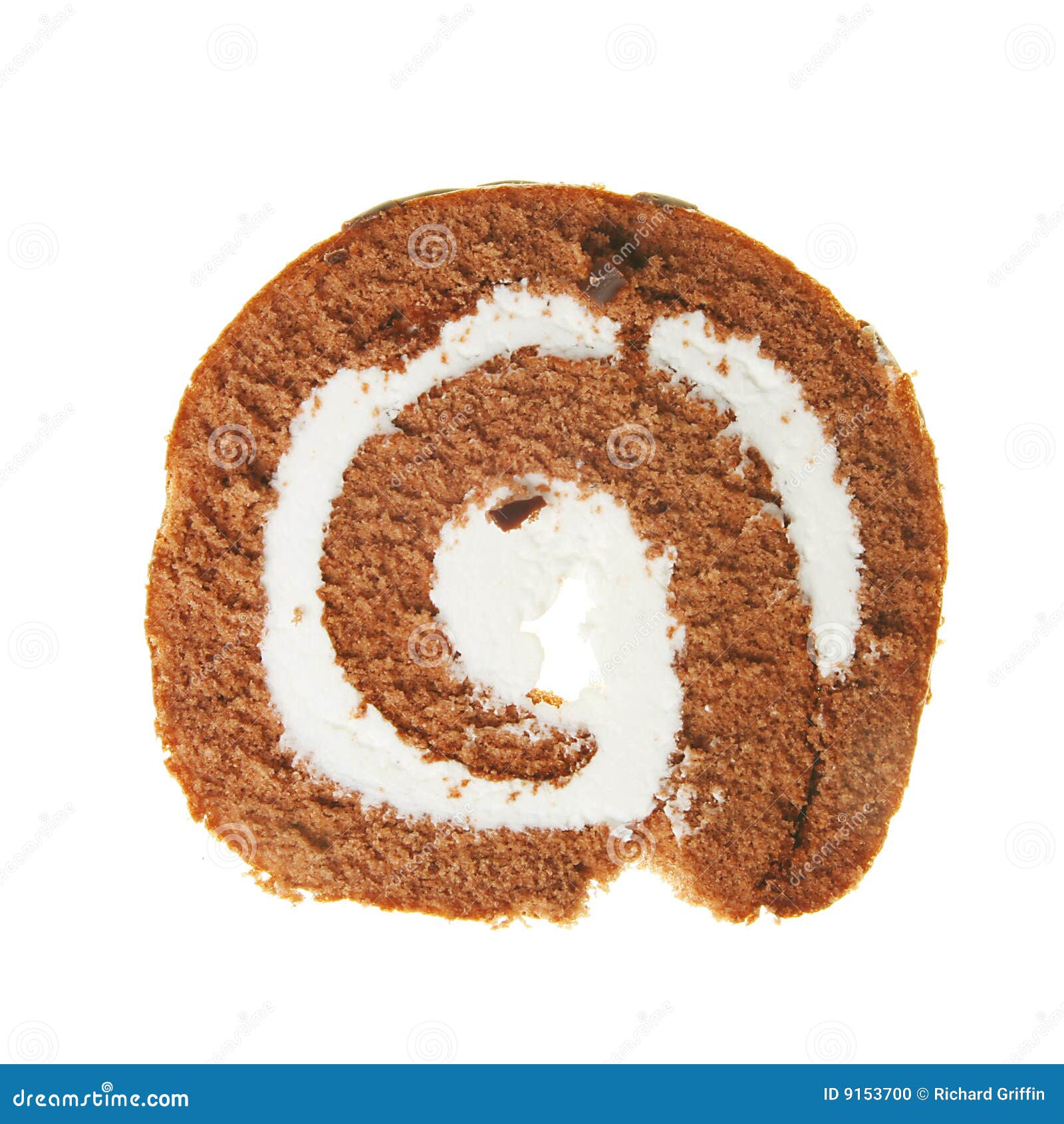 Slice Of Swiss Roll Royalty-Free Stock Image | CartoonDealer.com #9153700