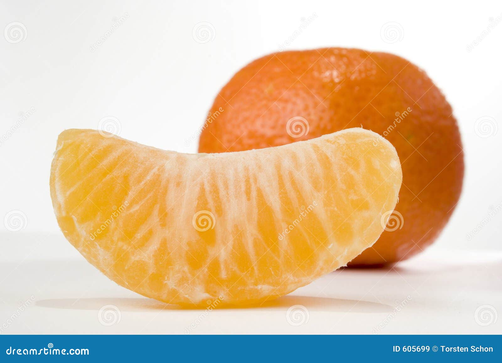 Slice of tangerine stock image. Image of tangerine, food - 605699