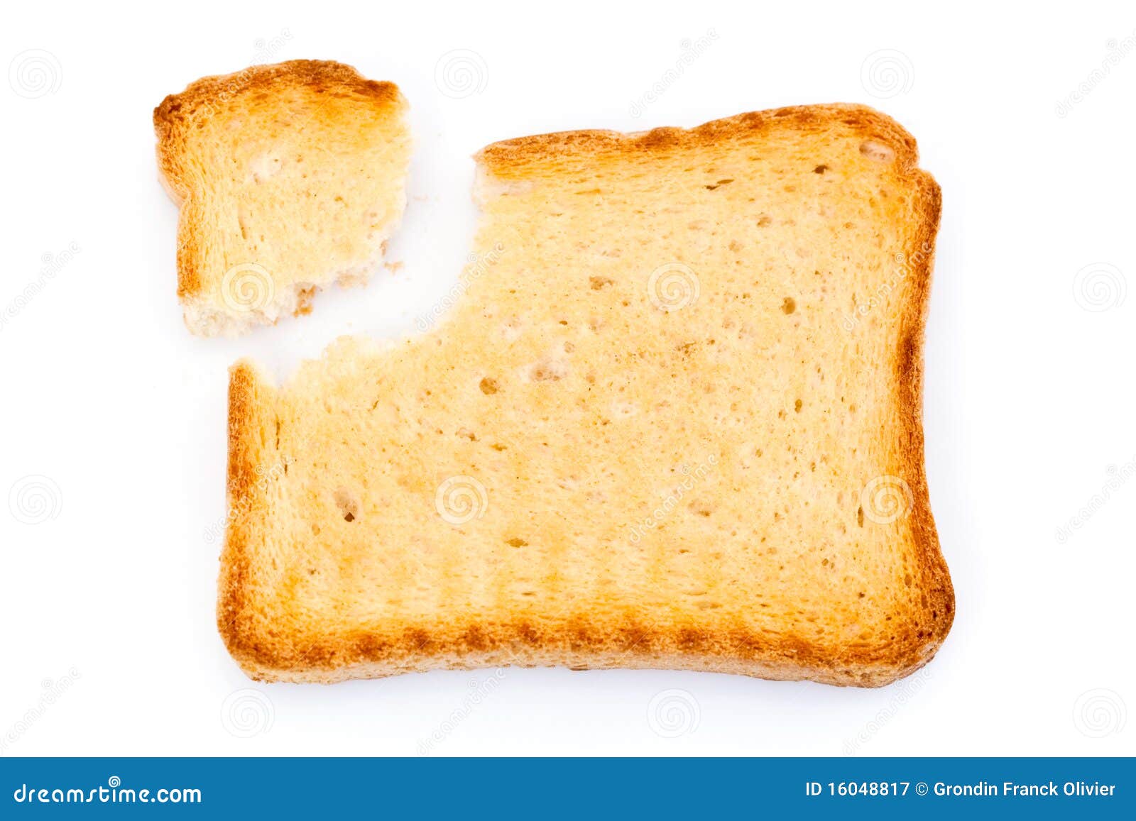 Slice of toast stock image. Image of bite, white, details - 16048817