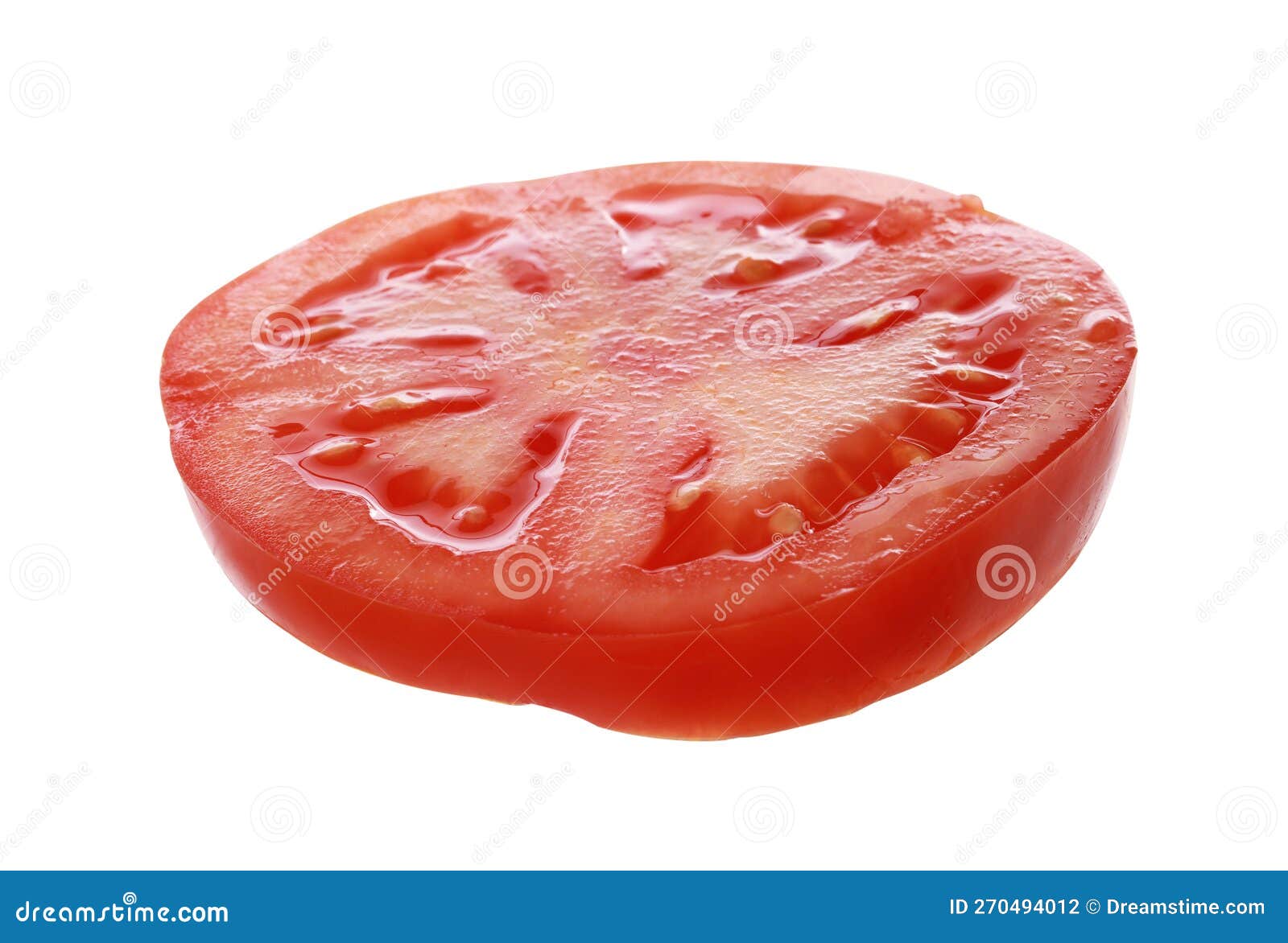 Slice of Tomato for Burger Isolated on White Stock Photo - Image of ...