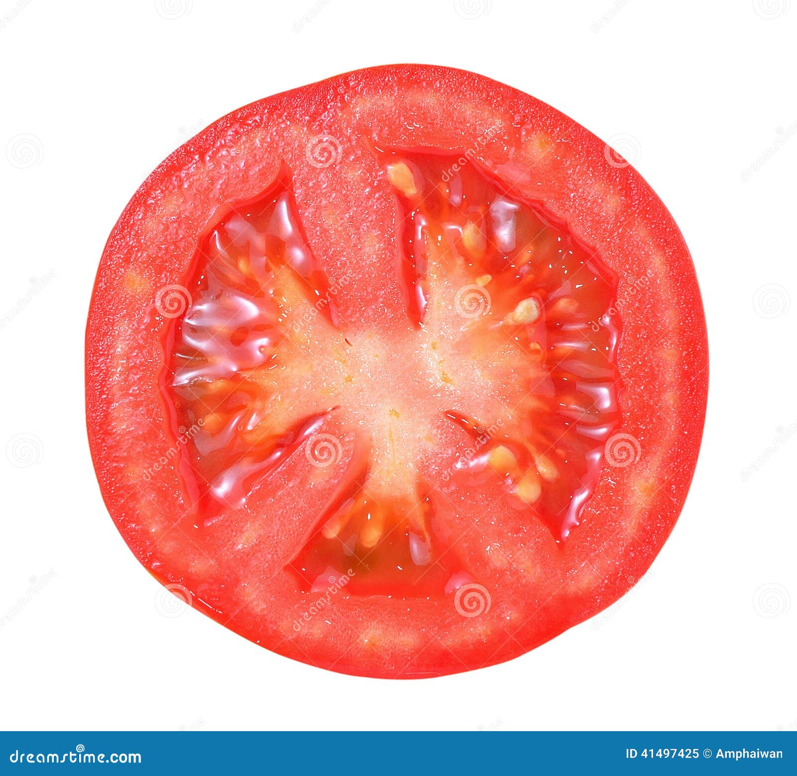 Slice of tomato stock image. Image of organic, carotene - 41497425