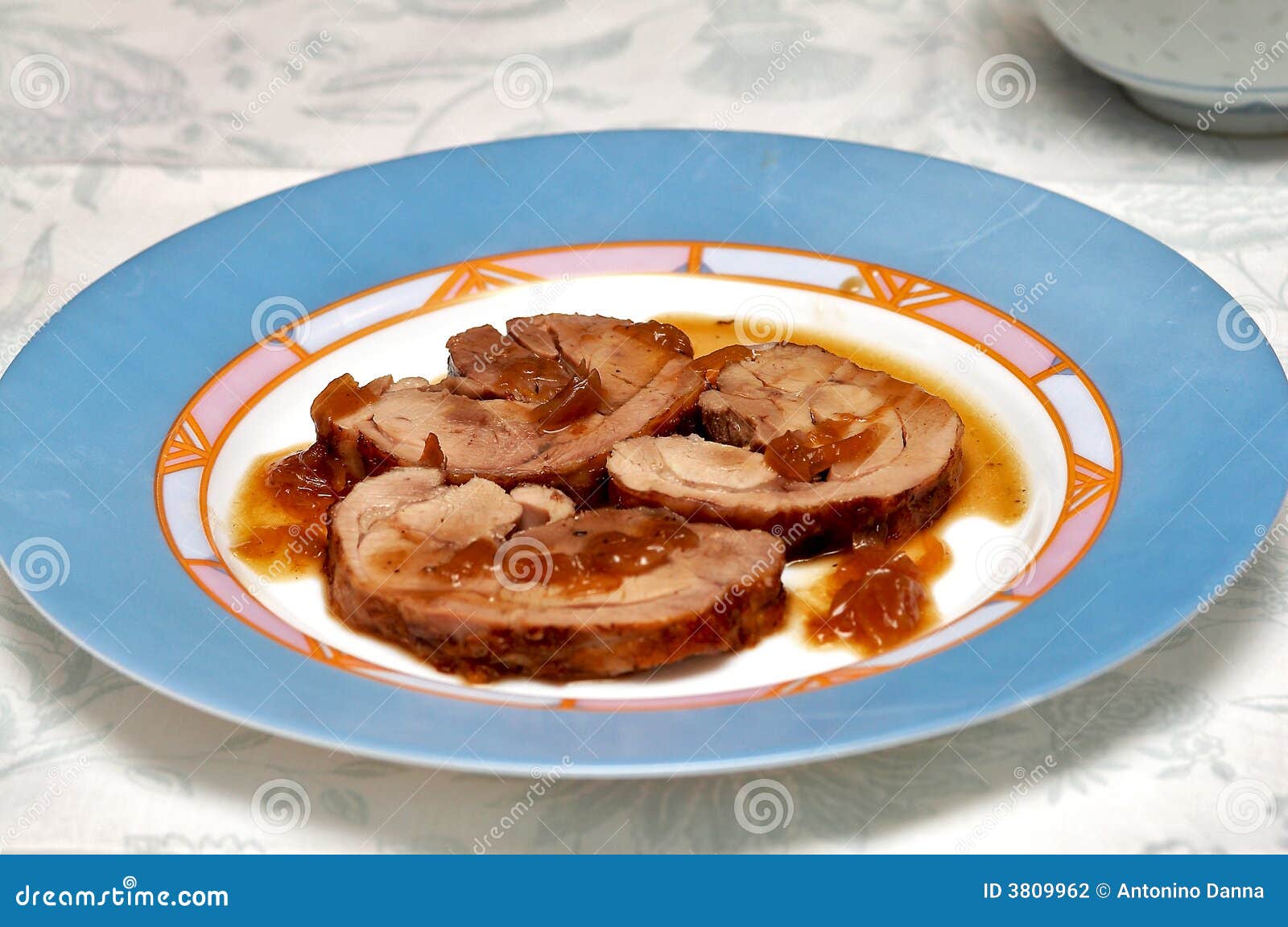 Slice turkey stock photo. Image of food, onion, slice - 3809962