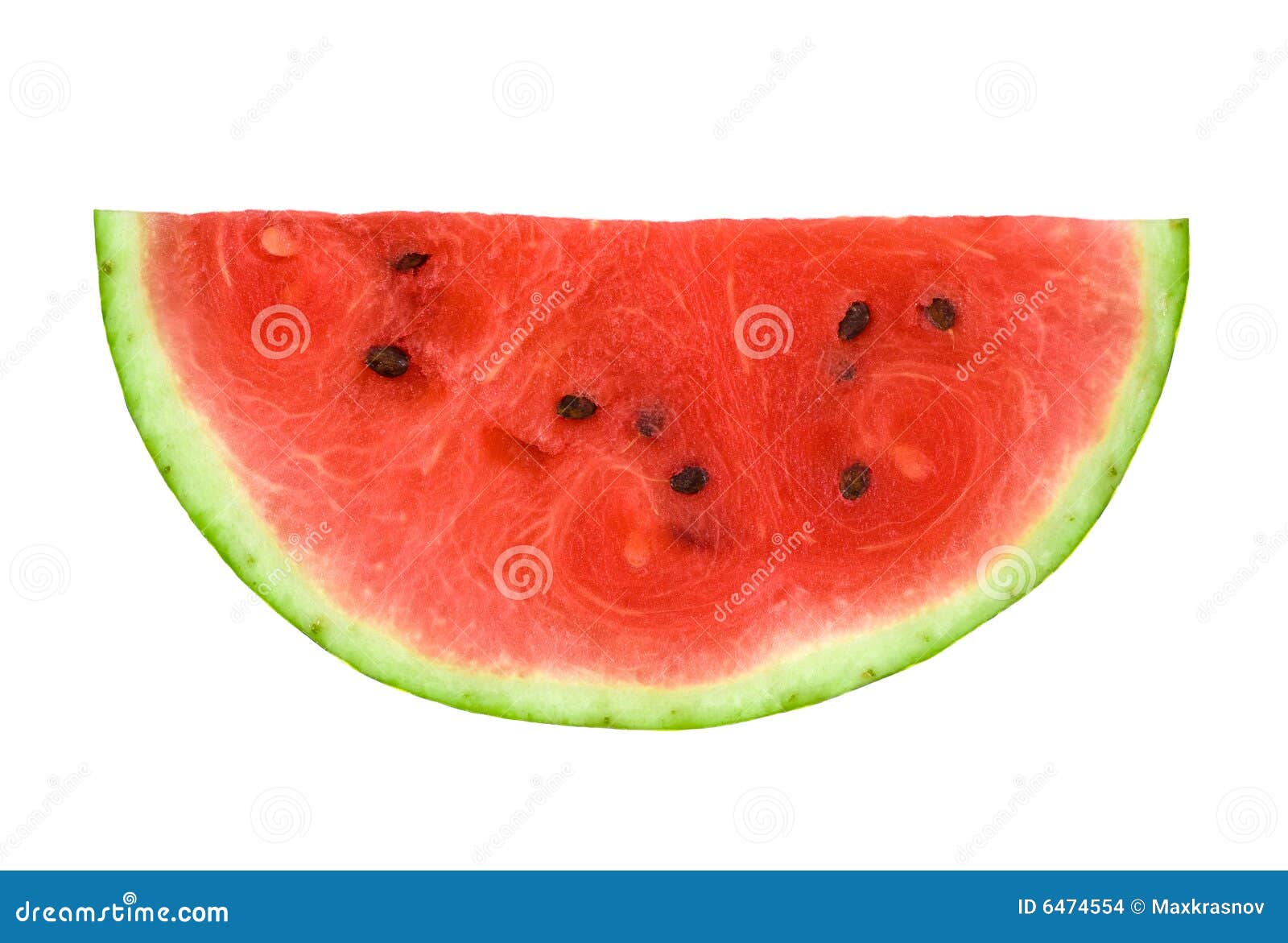 Slice of Watermelon stock photo. Image of macro, single - 6474554