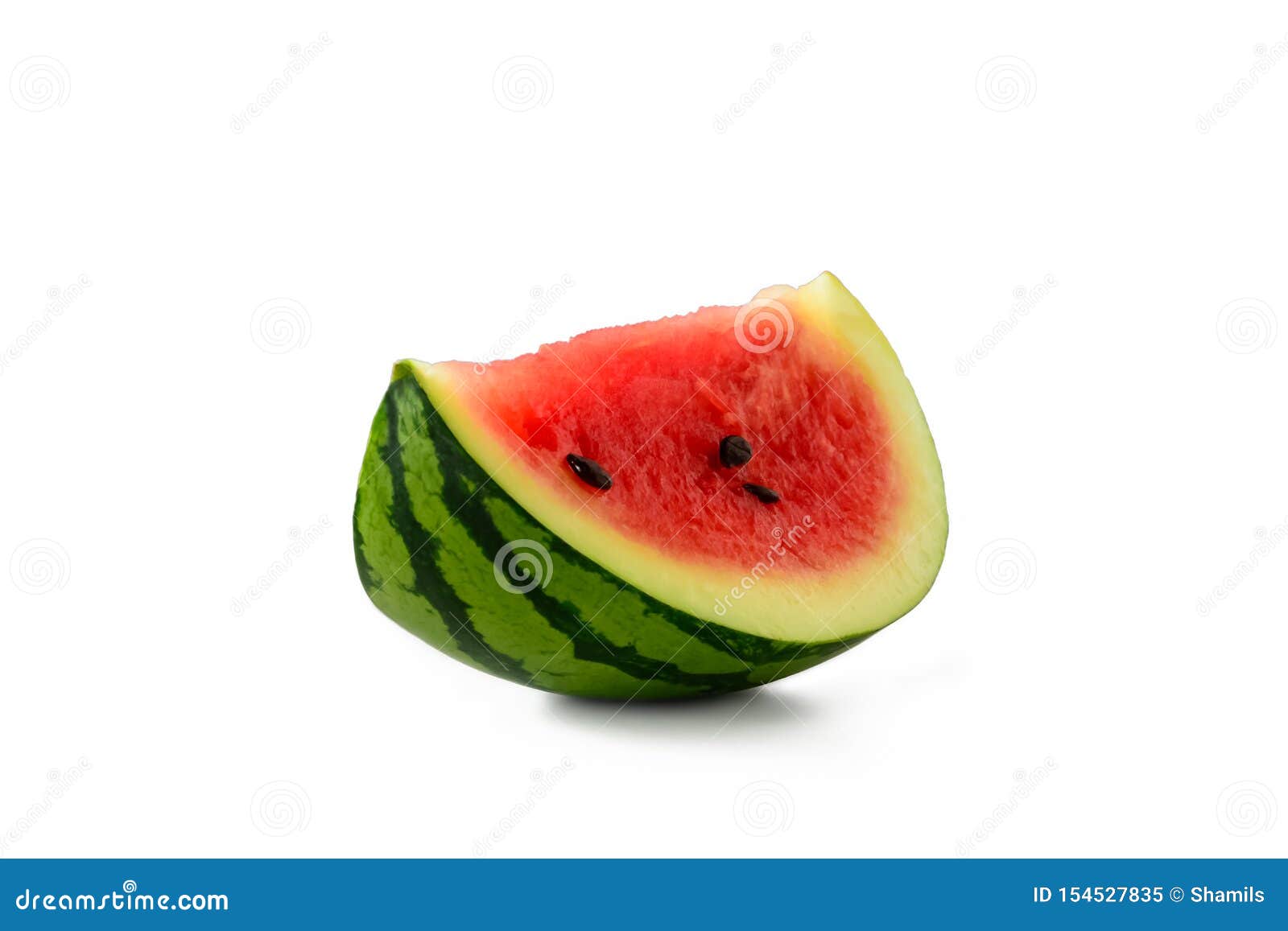 Single Slice of Watermelon stock image. Image of sliced - 154527835