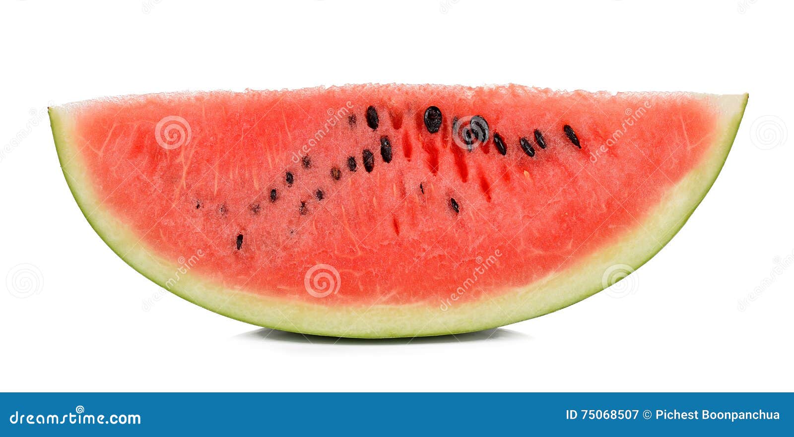 Watermelon Slice On White Background Royalty-Free Stock Photography ...