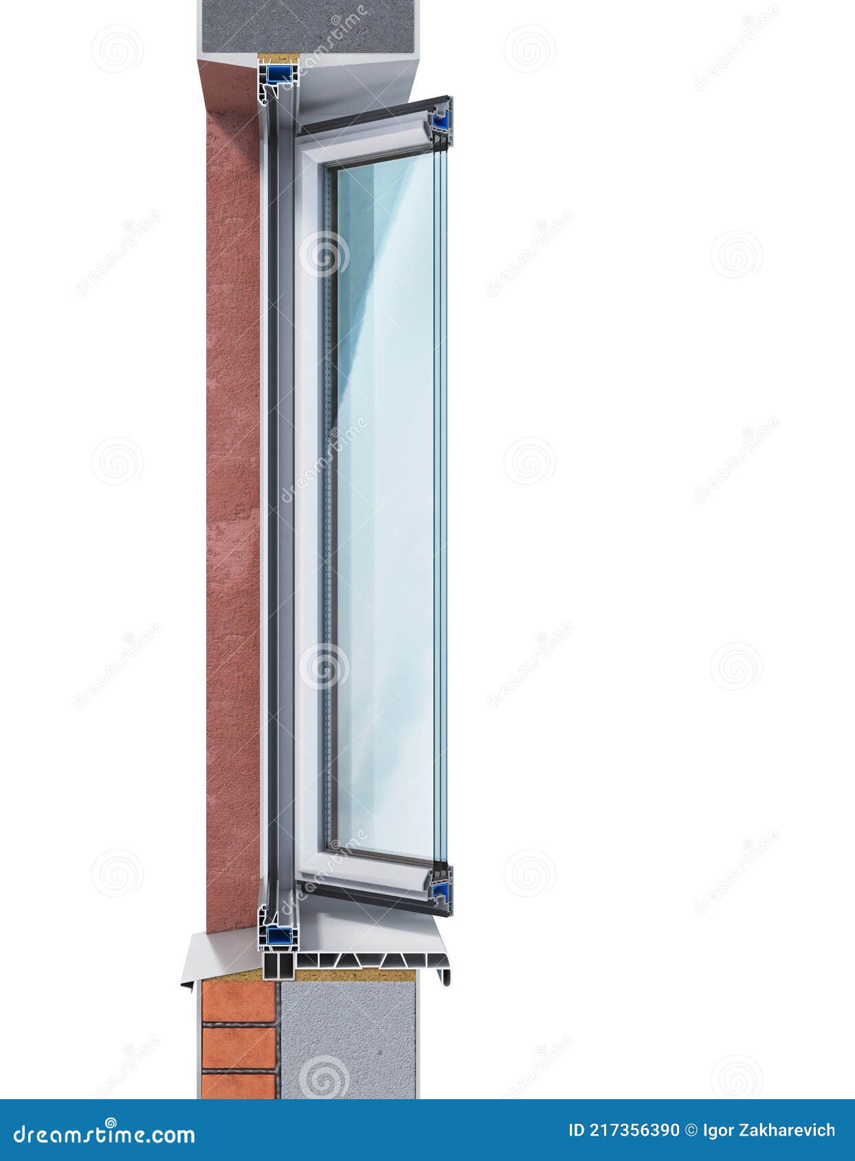 Slice of Window in the Wall. See Structure and Layers Stock ...