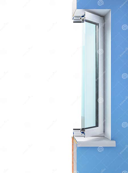 Slice of Window in the Wall. See Structure and Layers Stock ...