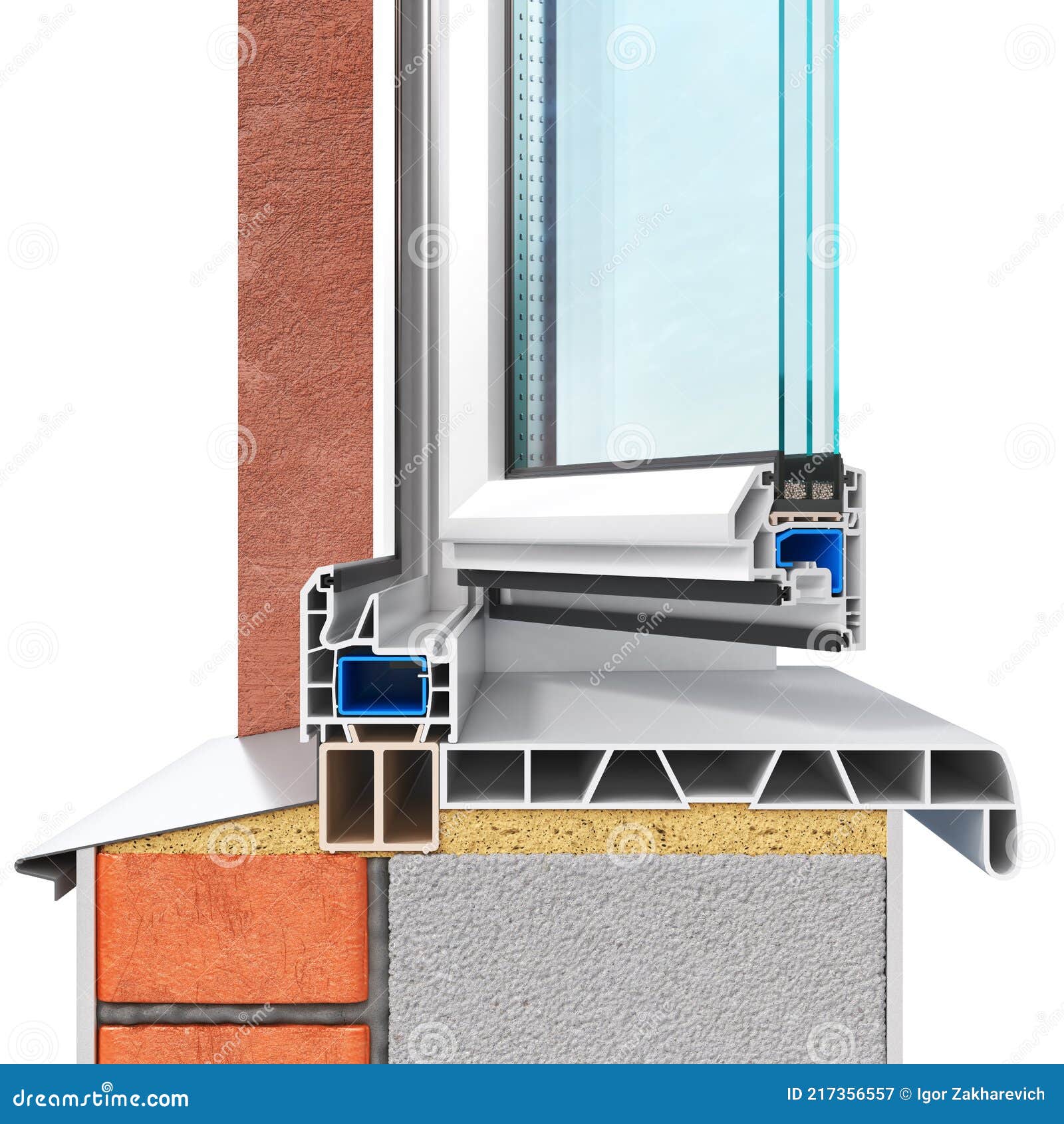 Slice of Window in the Wall. See Structure and Layers Stock ...